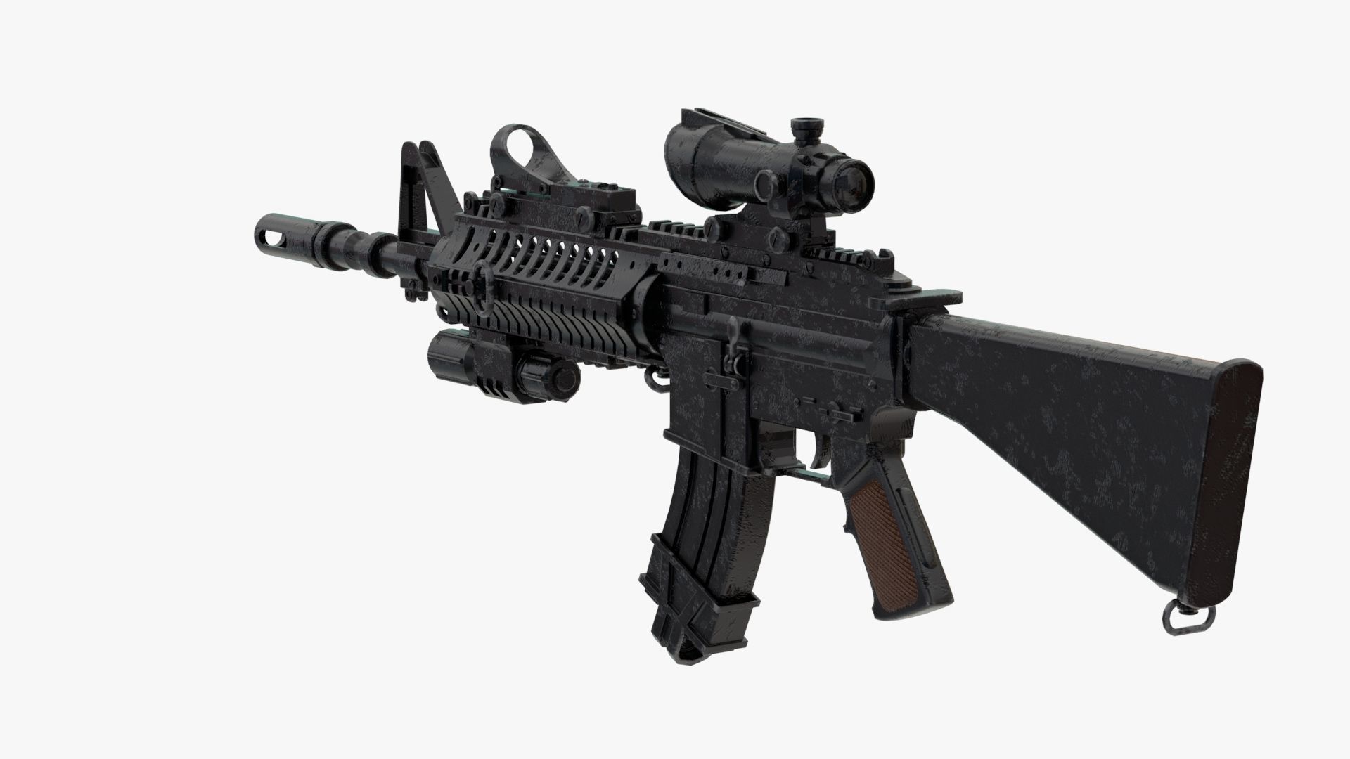 3D model 4K Realistic Machine Gun VR / AR / low-poly | CGTrader