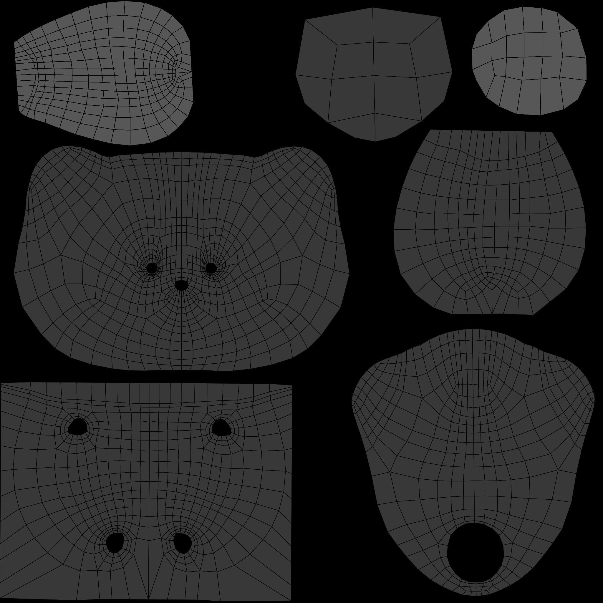 3D model White Taddy bear toy VR / AR / low-poly | CGTrader