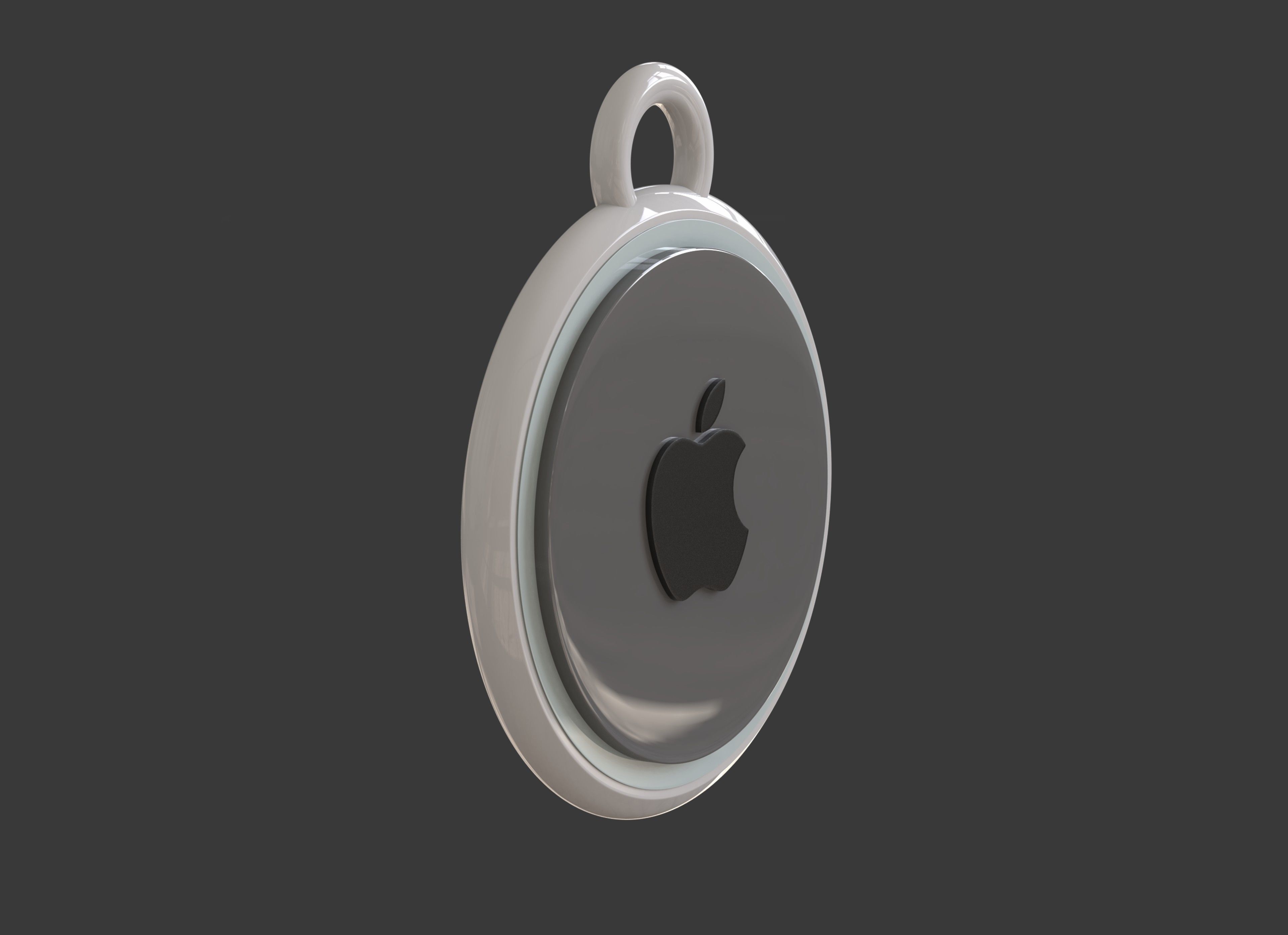 Apple Air Tag Keychain 3D model 3D printable | CGTrader