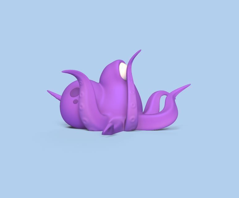 Cartoon Octopus 3D model 3D printable | CGTrader