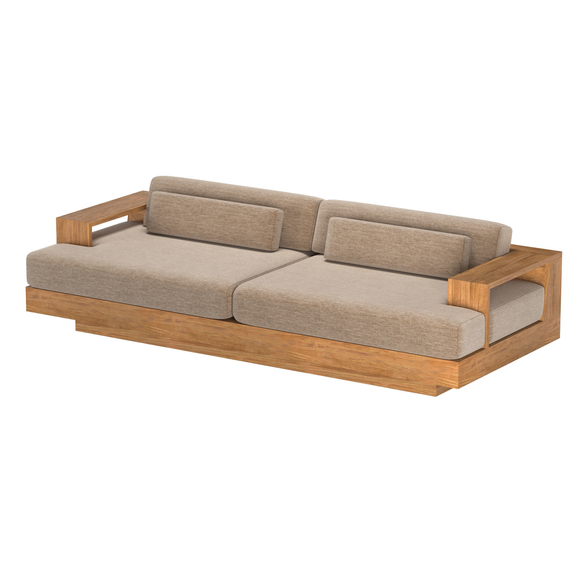 CAPE TOWN TEAK MODULAR DAYBED 3D model | CGTrader