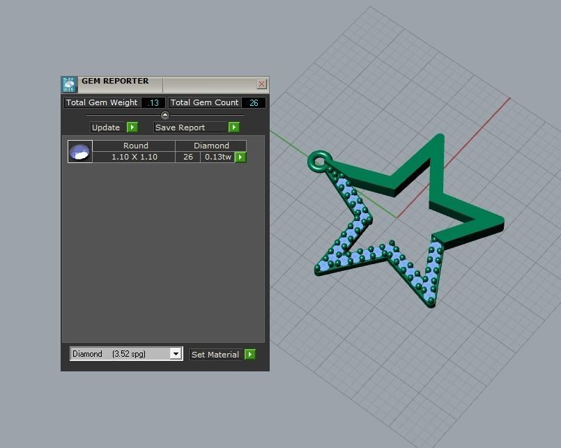 star penadnt 3D model 3D printable | CGTrader