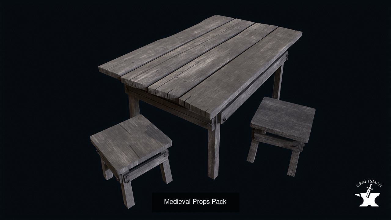 3D Model Collection Medieval Forge Pack VR / AR / low-poly | CGTrader