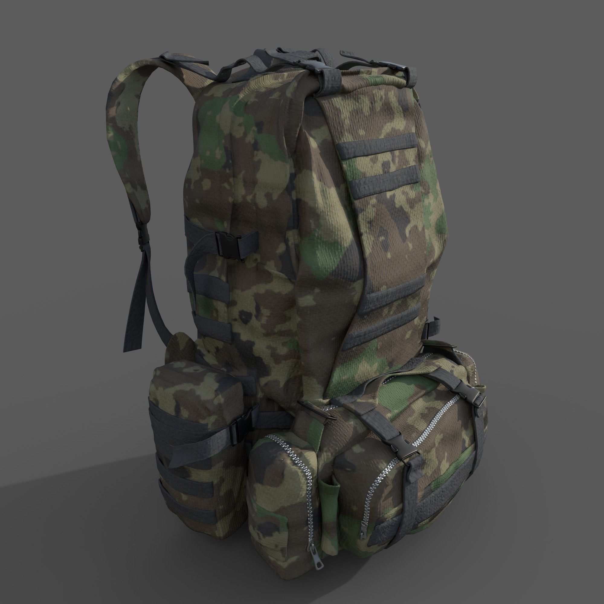 Military Backpack 3D model | CGTrader