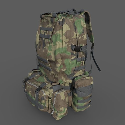 Military Backpack 3D model | CGTrader