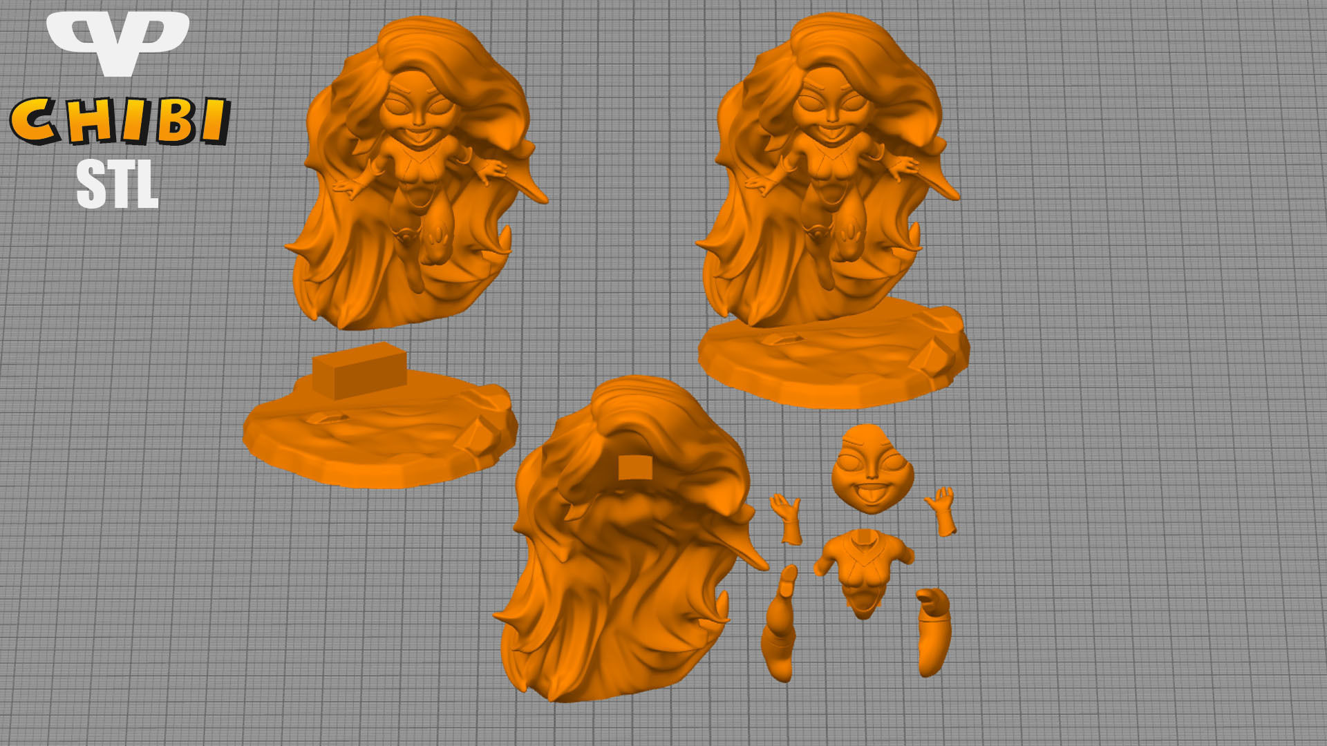Starfire Chibi STL for 3D Printing ChibiSTL 3DXM 3D model 3D printable ...