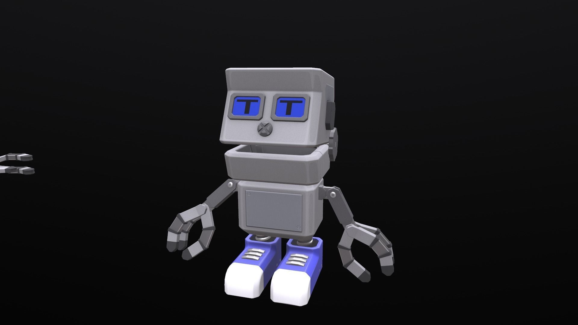 3D model Stylized Robot Game-ready Model VR / AR / low-poly | CGTrader