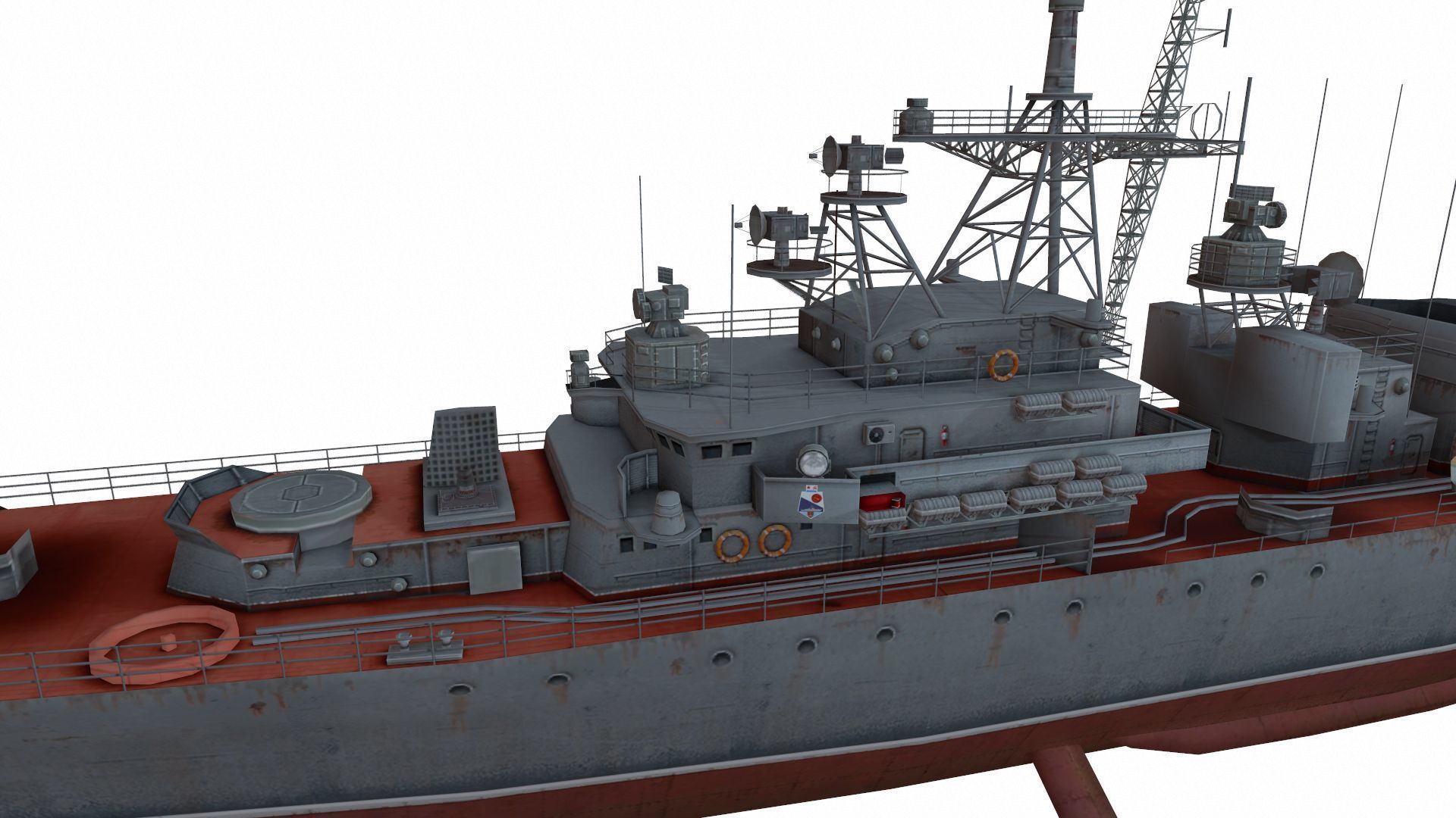 3D model Krivak-class frigate VR / AR / low-poly | CGTrader