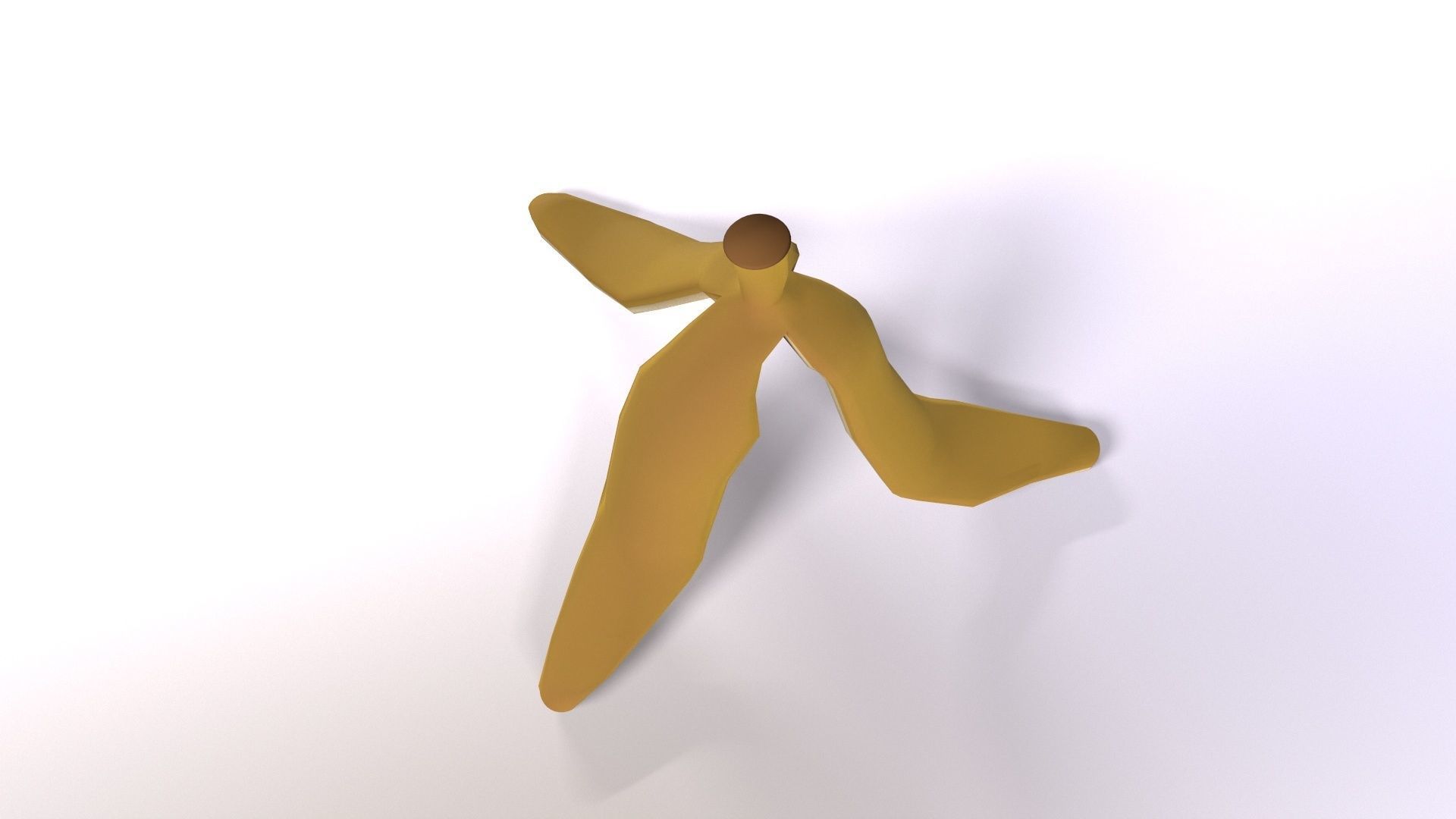 3D model Cartoon stylized banana peel lowpoly skin asset VR / AR / low ...