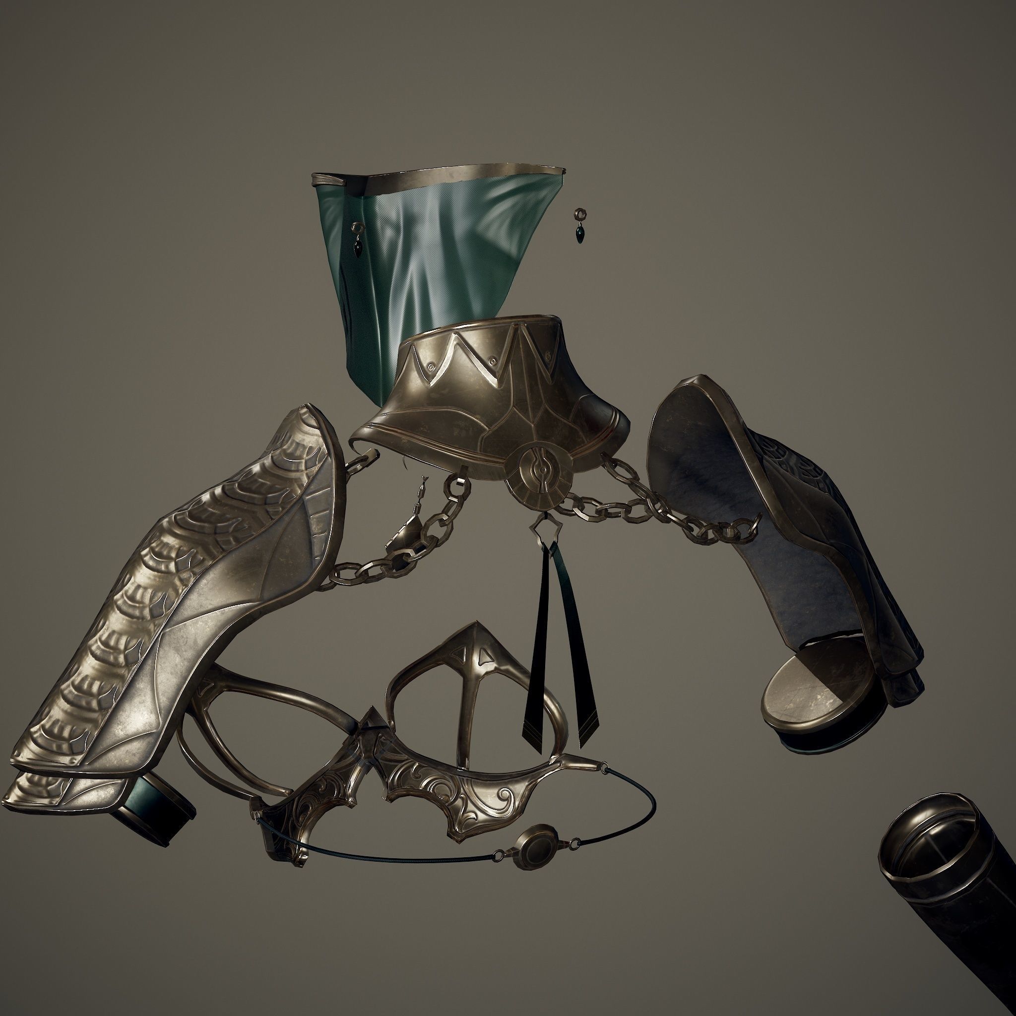 Bladedancer Mercenary Armor - Game Ready free VR / AR / low-poly 3D ...