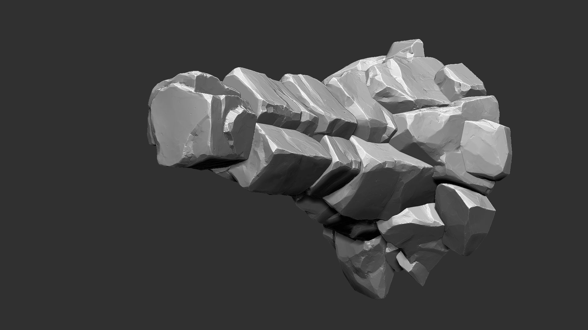 3D model of stone columns Zbrush sculpt 3D model | CGTrader