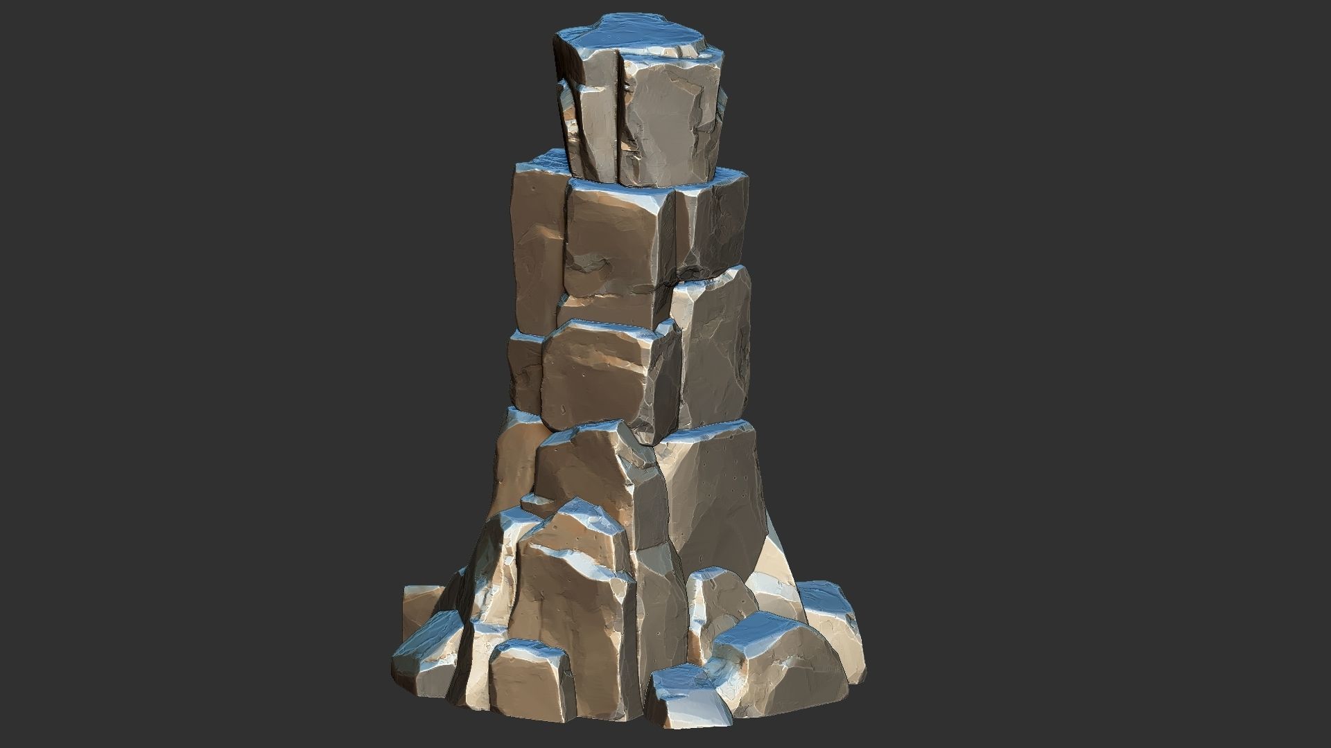 3D model of stone columns Zbrush sculpt 3D model | CGTrader