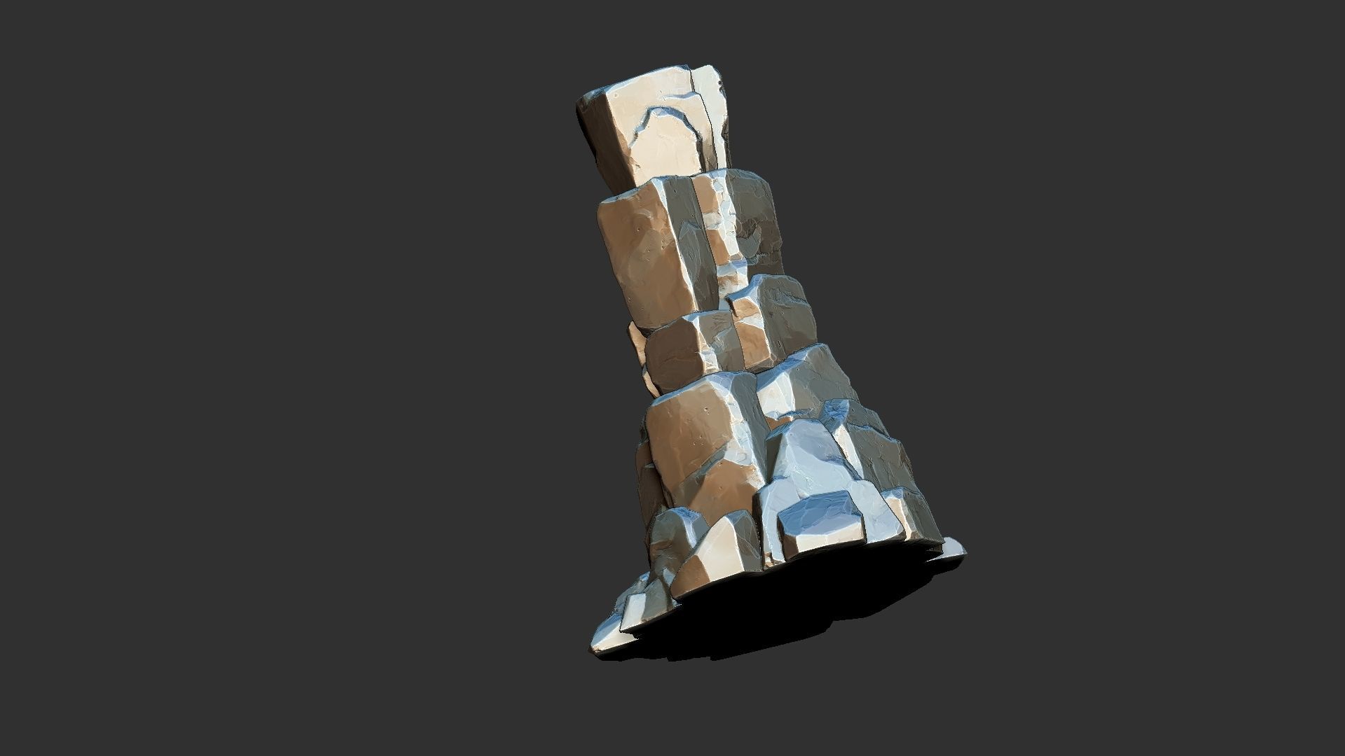 3D model of stone columns Zbrush sculpt 3D model | CGTrader