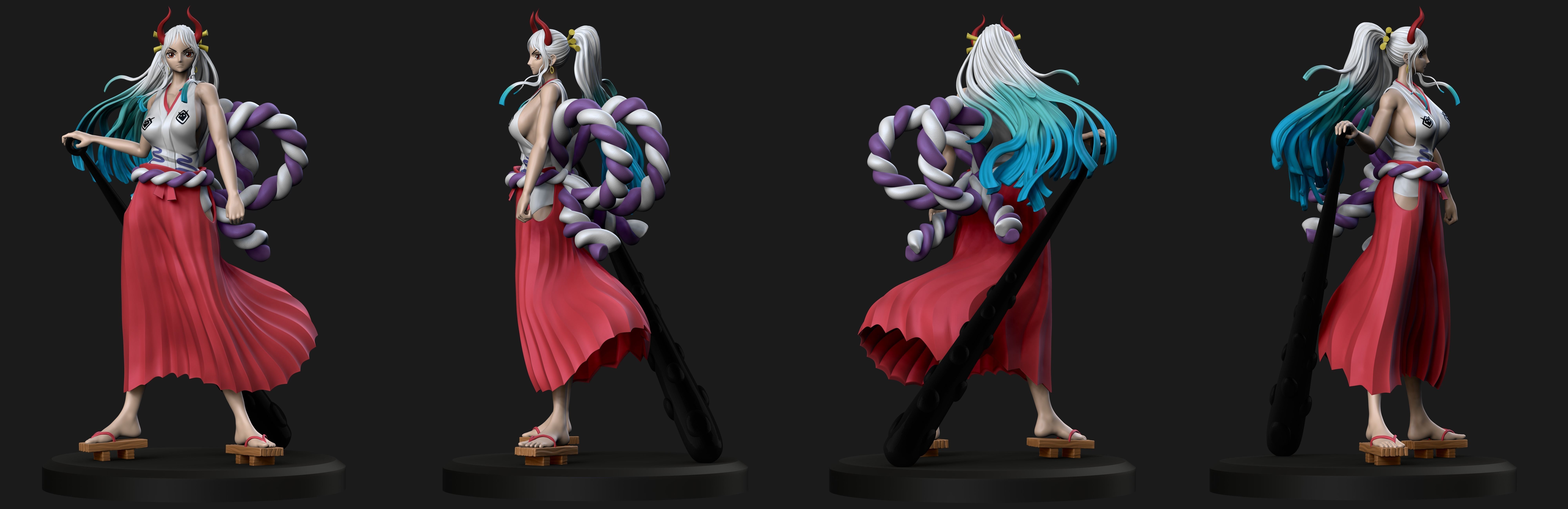 Yamato - One Piece 3D Print Model Anime Figure 3D model 3D printable ...