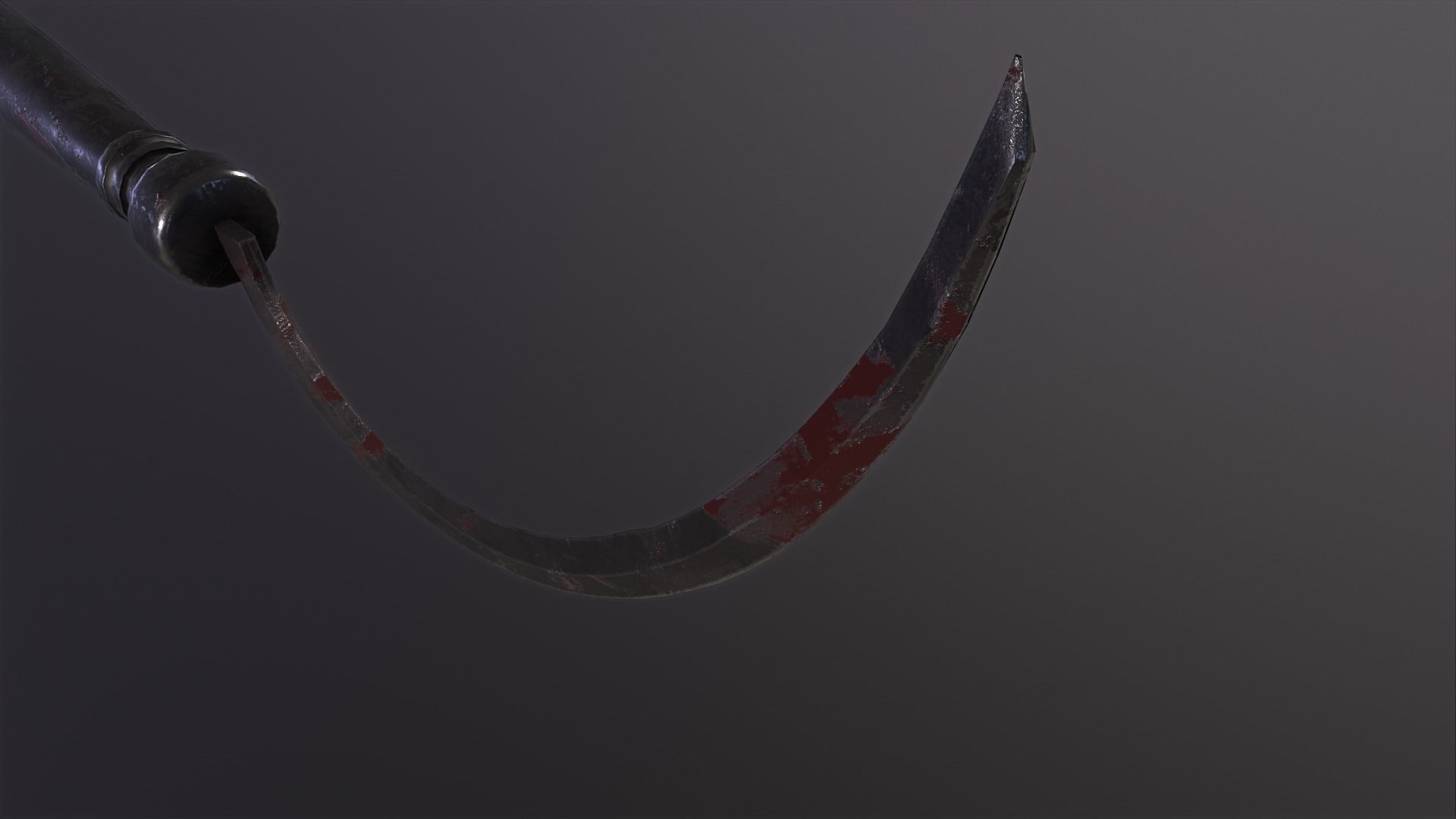 medieval metal sickle weapon free VR / AR / low-poly 3D model | CGTrader