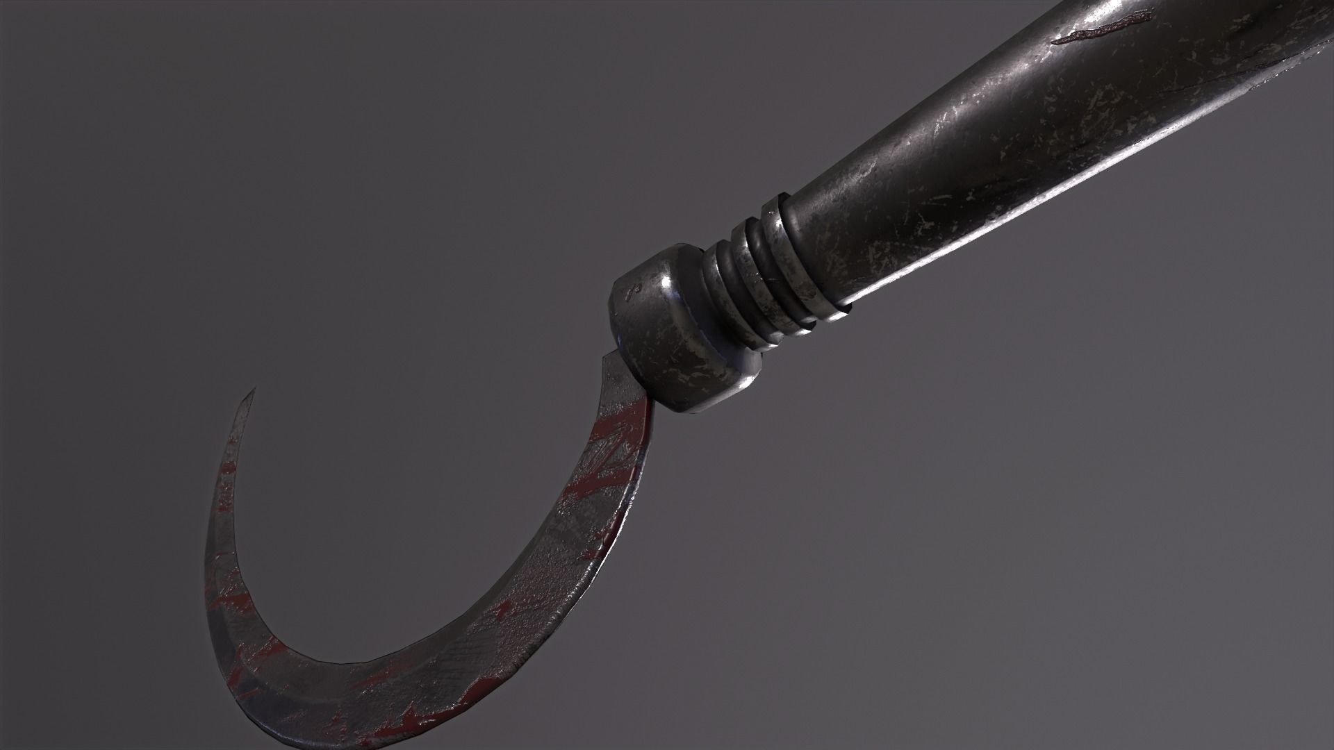 medieval metal sickle weapon free VR / AR / low-poly 3D model | CGTrader