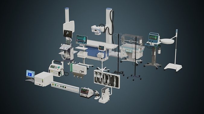 Hospital Props Collection 1A VR / AR / low-poly | CGTrader