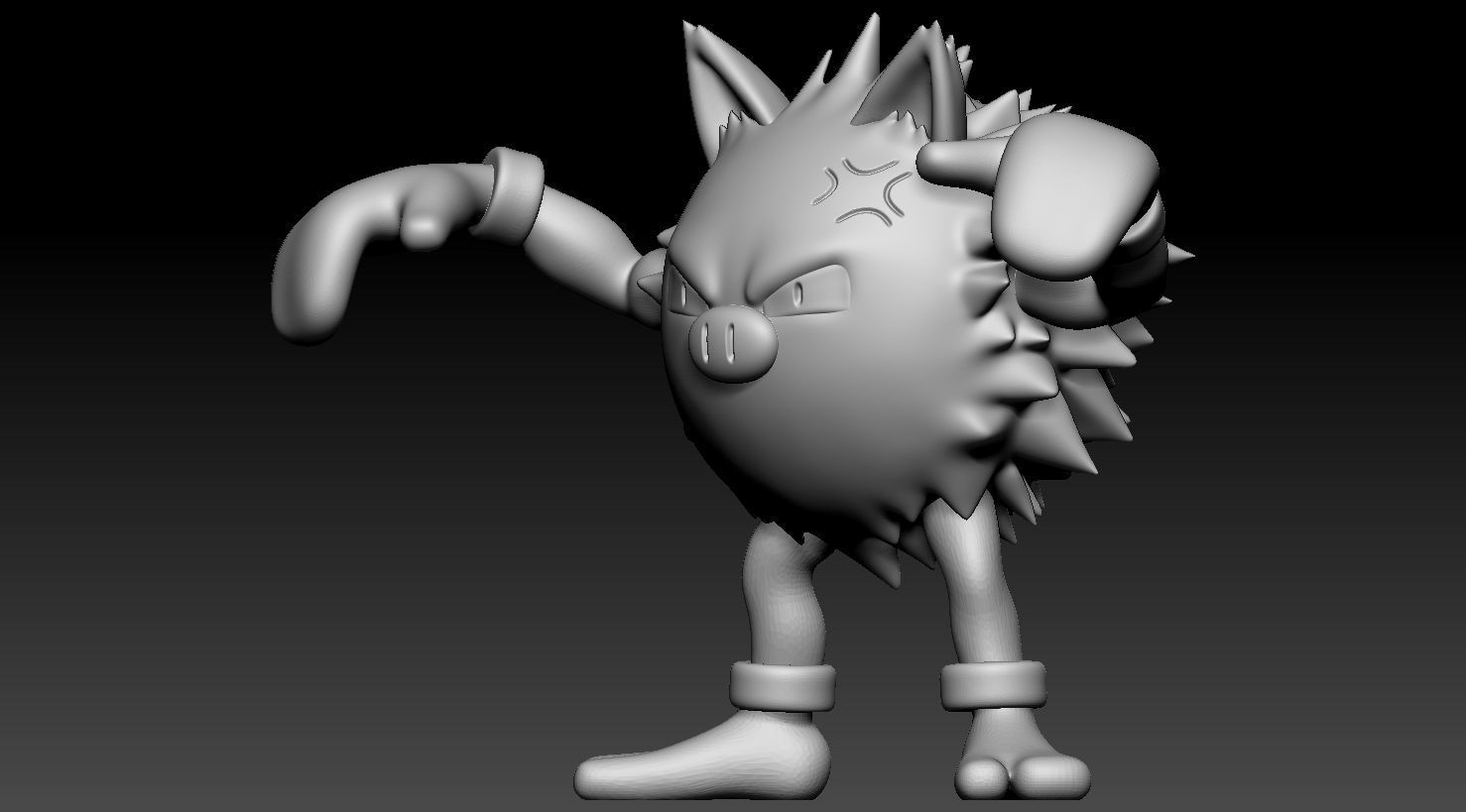 Mankey Evolution Line 3D model 3D printable | CGTrader