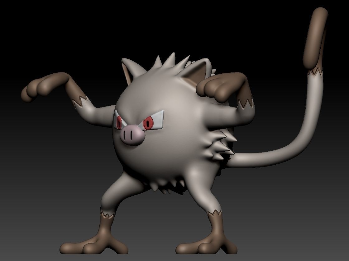 Mankey Evolution Line 3D model 3D printable | CGTrader