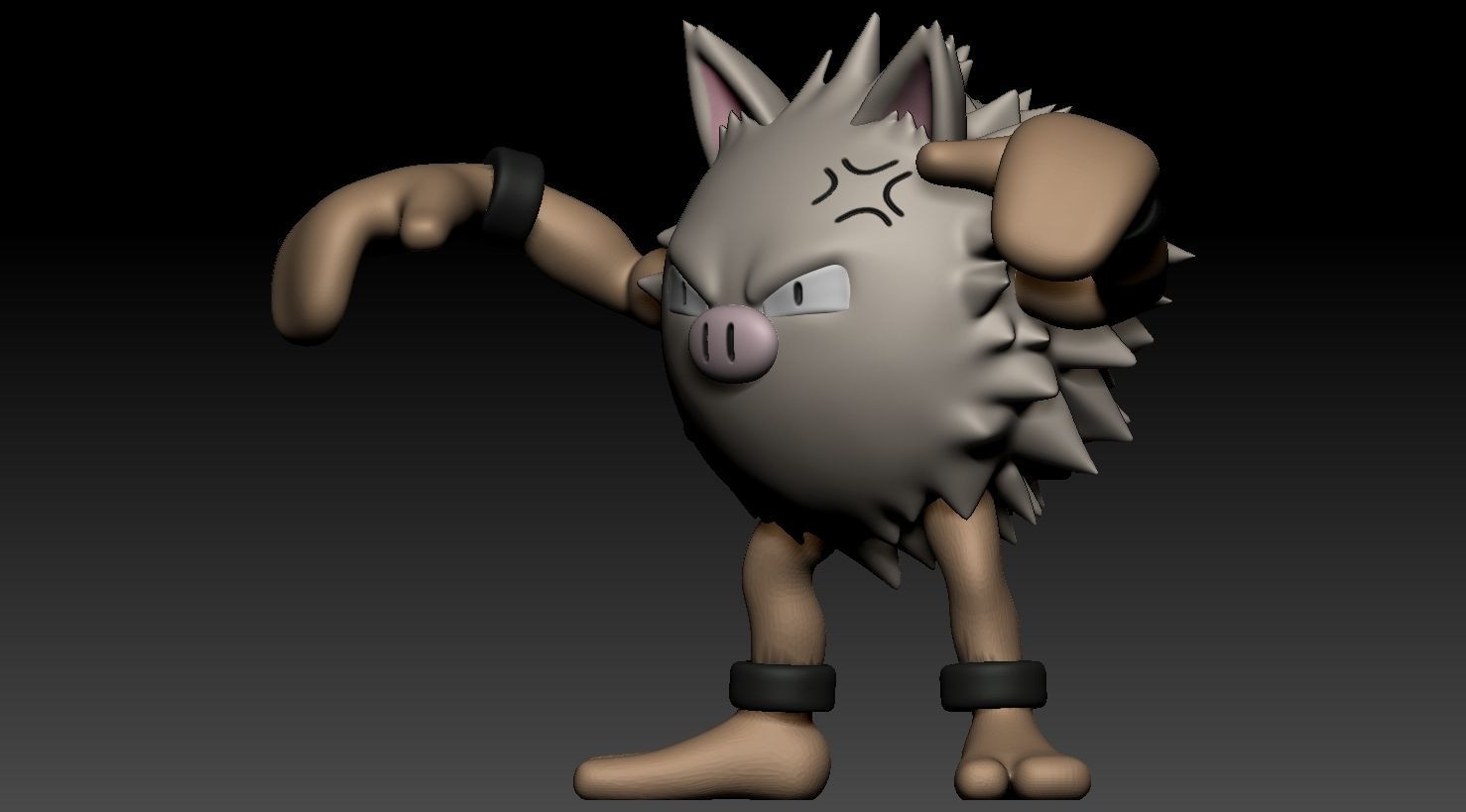 Mankey Evolution Line 3D model 3D printable | CGTrader