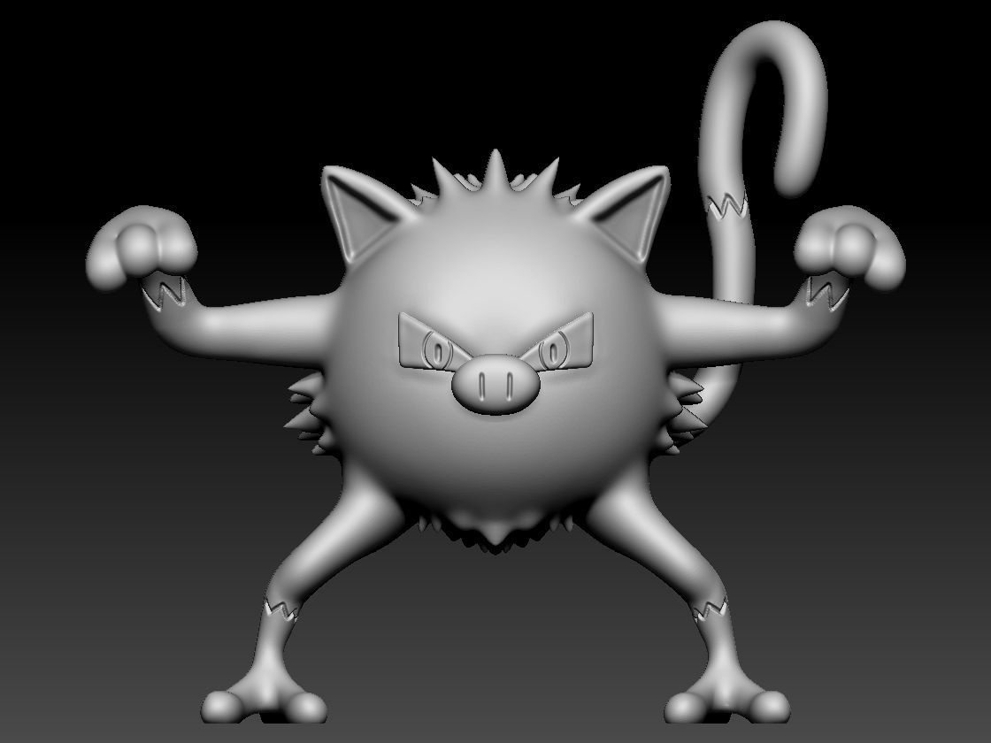 Mankey Evolution Line 3D model 3D printable | CGTrader
