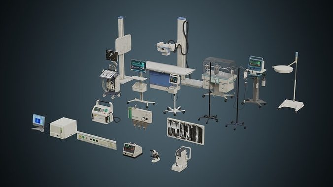 Hospital Props Collection 1B VR / AR / low-poly | CGTrader
