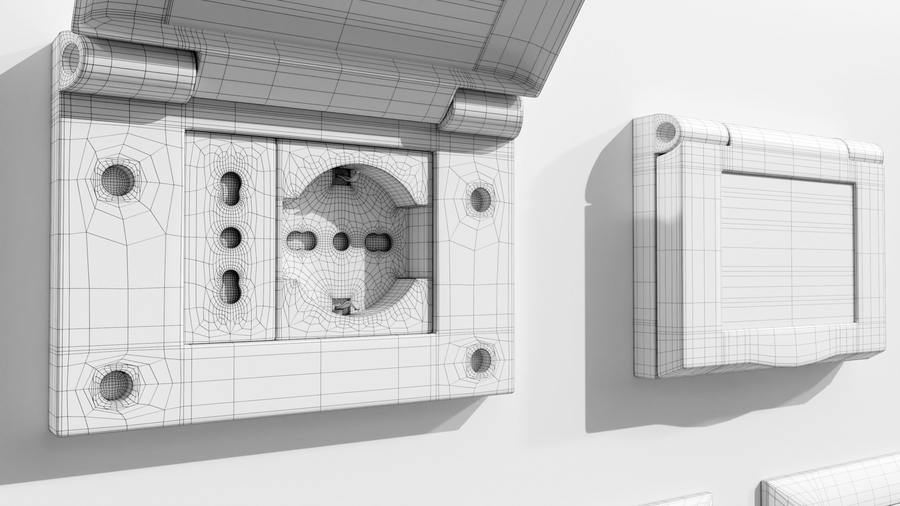 Italian Electrical Sockets Collection 3D model | CGTrader