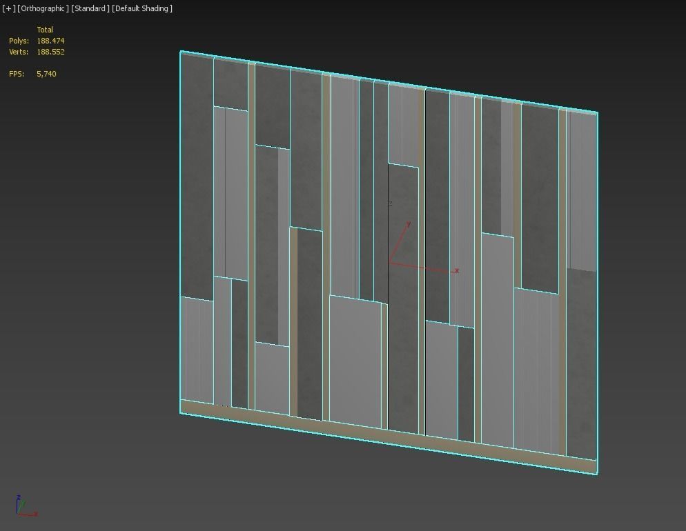 Wall Panel 3D Model P3 3D model | CGTrader