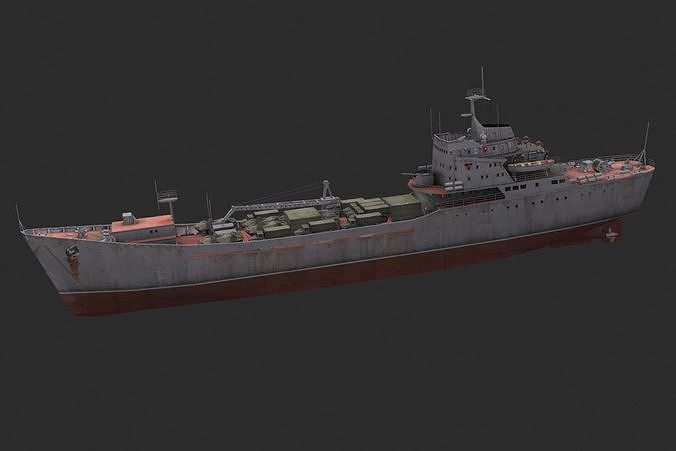 3D model Alligator-class landing ship VR / AR / low-poly | CGTrader