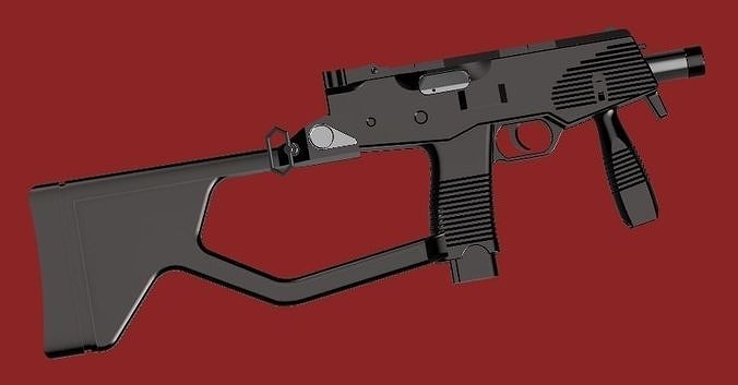 Resident Evil 4 Remake - TMP machine gun for cosplay 3D model 3D ...