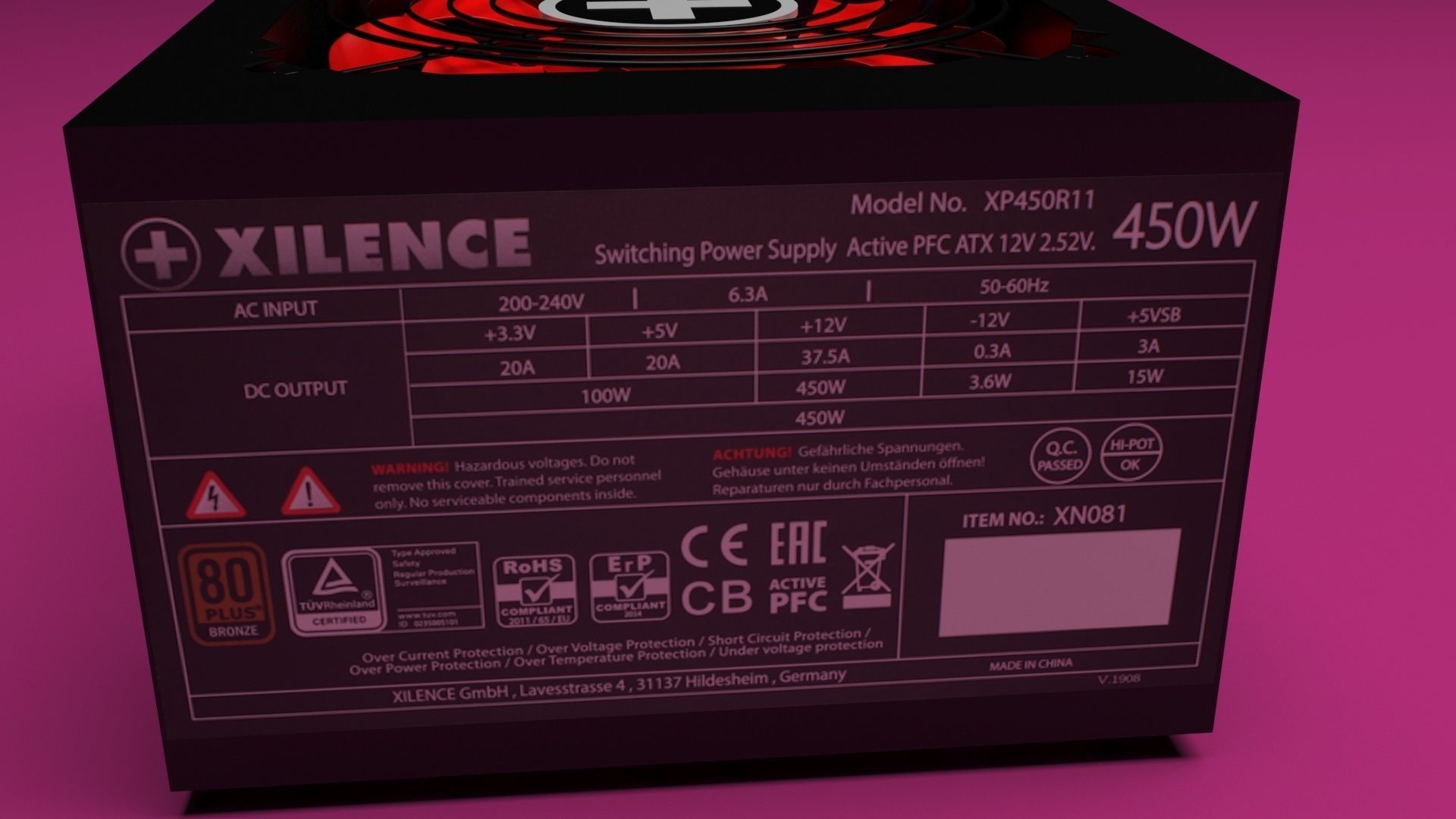 Black Power Supply Unit 3D model | CGTrader