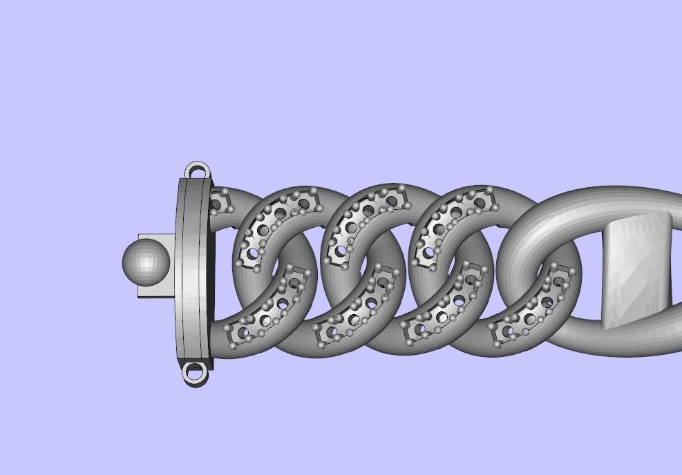 INFINITY CUBAN LINK 3D print model 3D model 3D printable | CGTrader