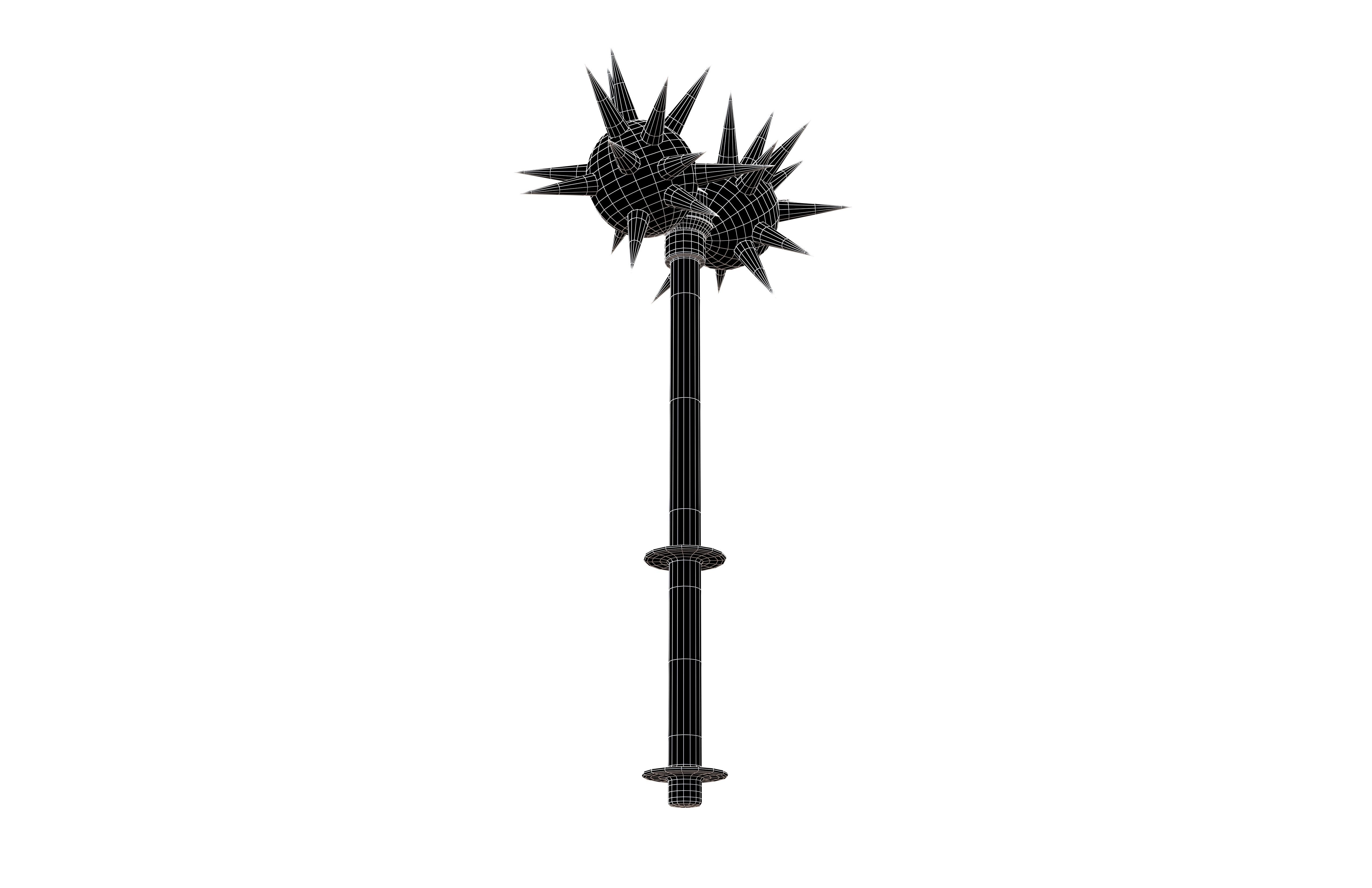 3D model Morning Star Weapon v2 005 VR / AR / low-poly | CGTrader