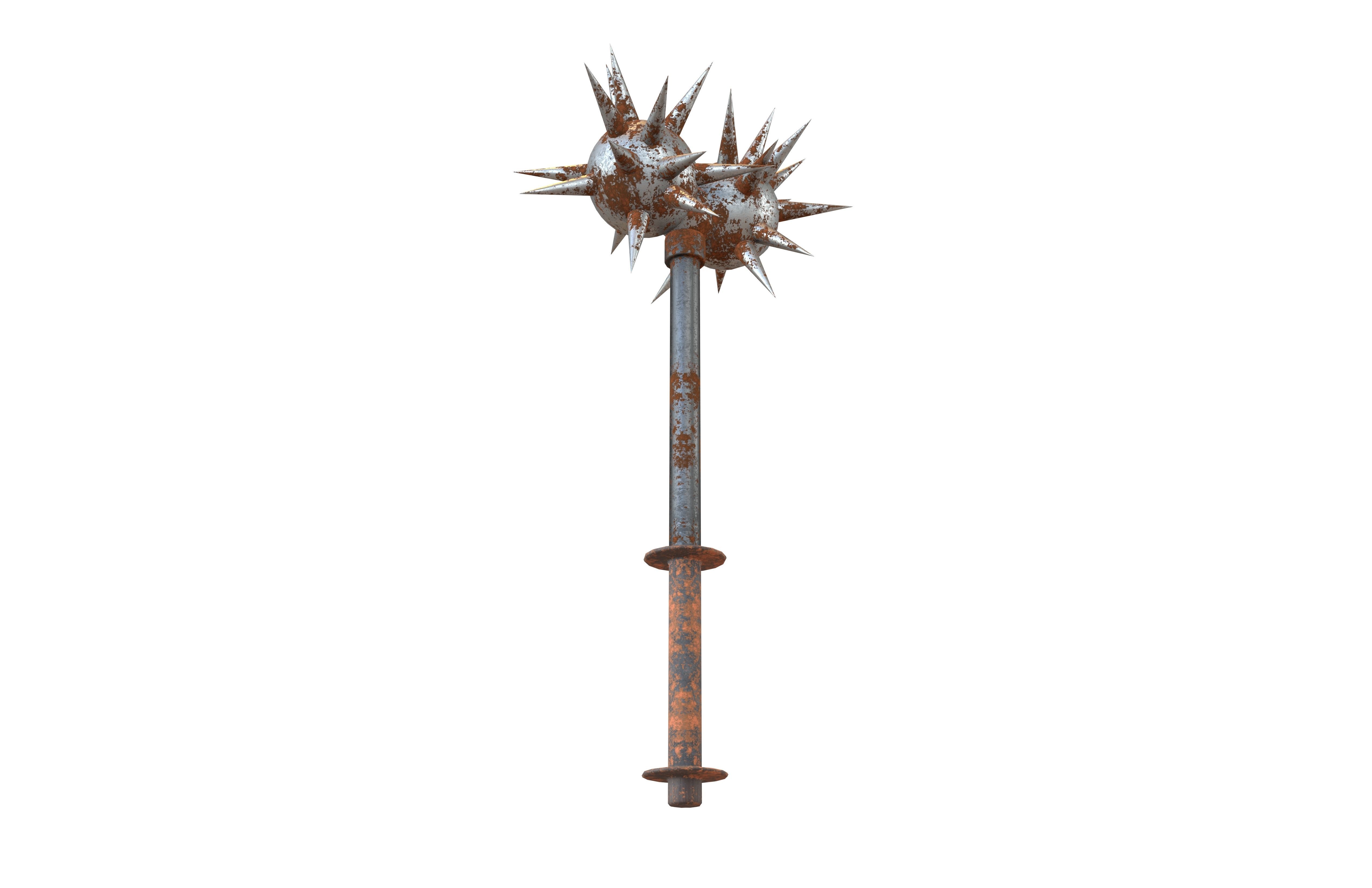 3D model Morning Star Weapon v2 008 VR / AR / low-poly | CGTrader