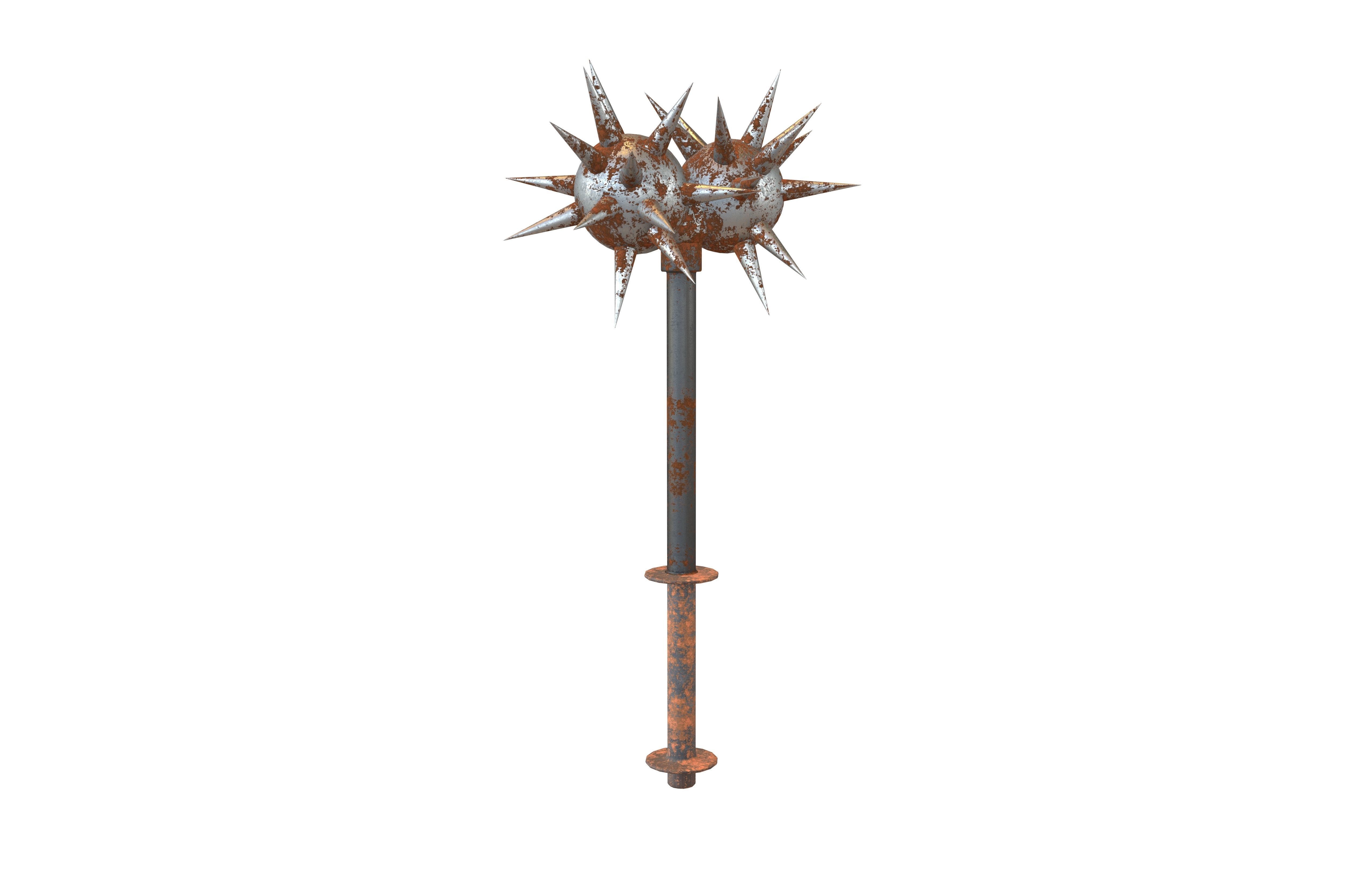 3D model Morning Star Weapon v2 008 VR / AR / low-poly | CGTrader