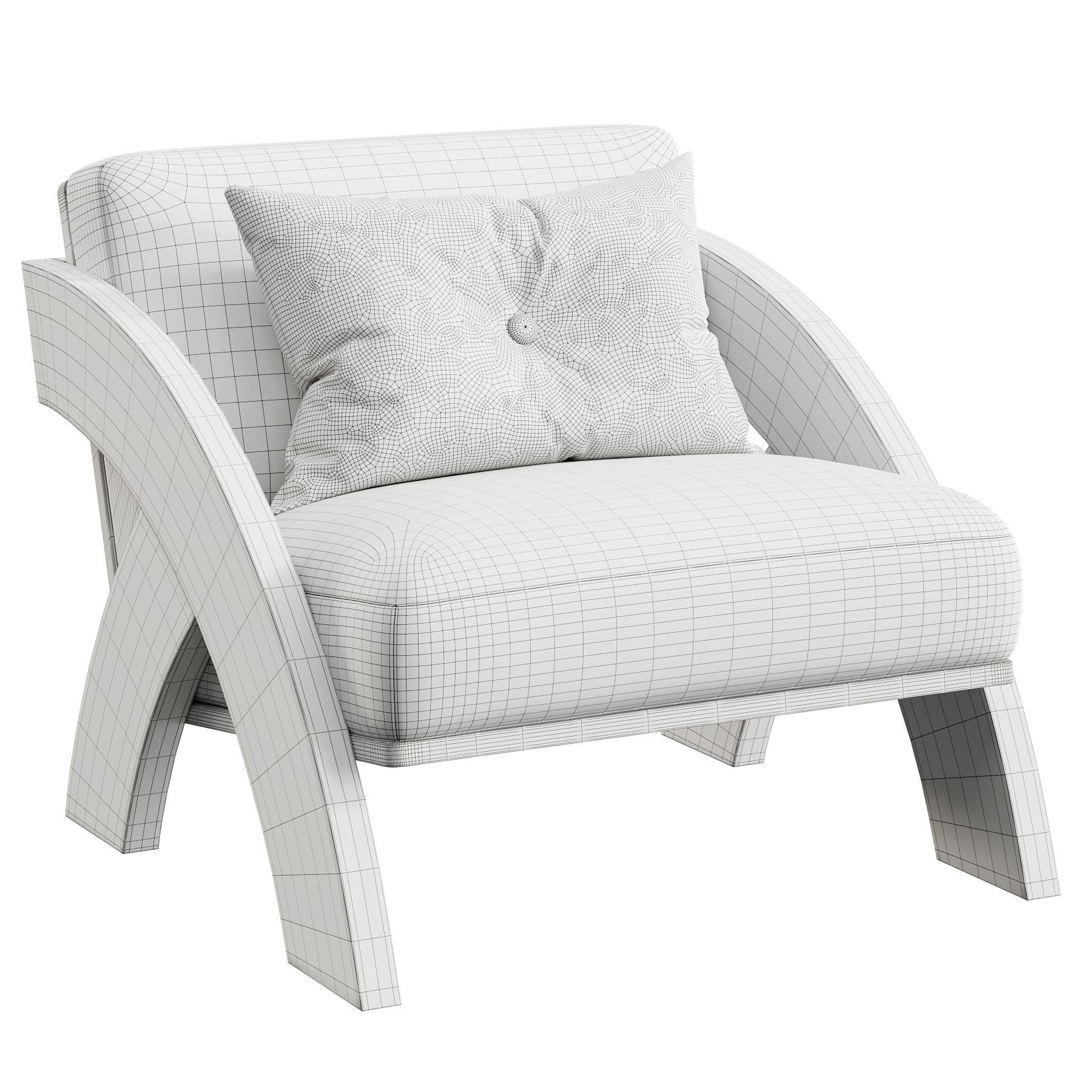 Arc Lounge Chair by Moving Mountains 3D model | CGTrader