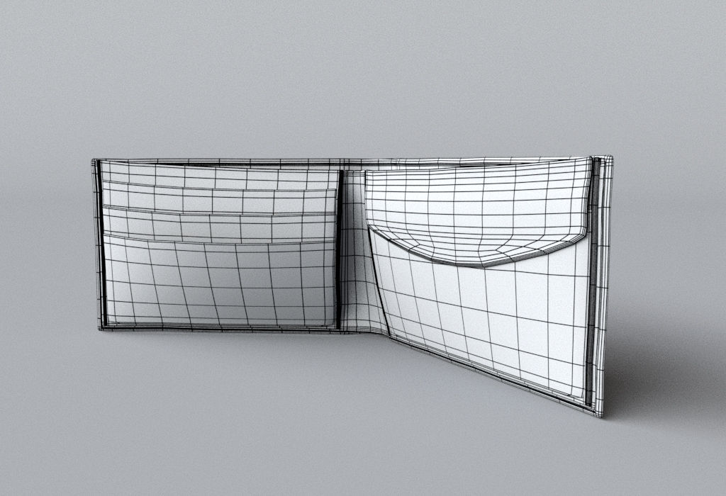 Wallet 3D model rigged | CGTrader