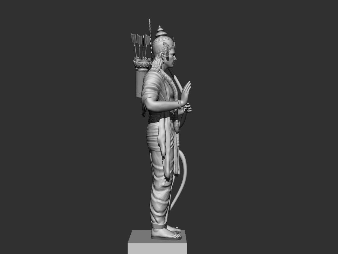 Lord Rama 3D model 3D printable | CGTrader