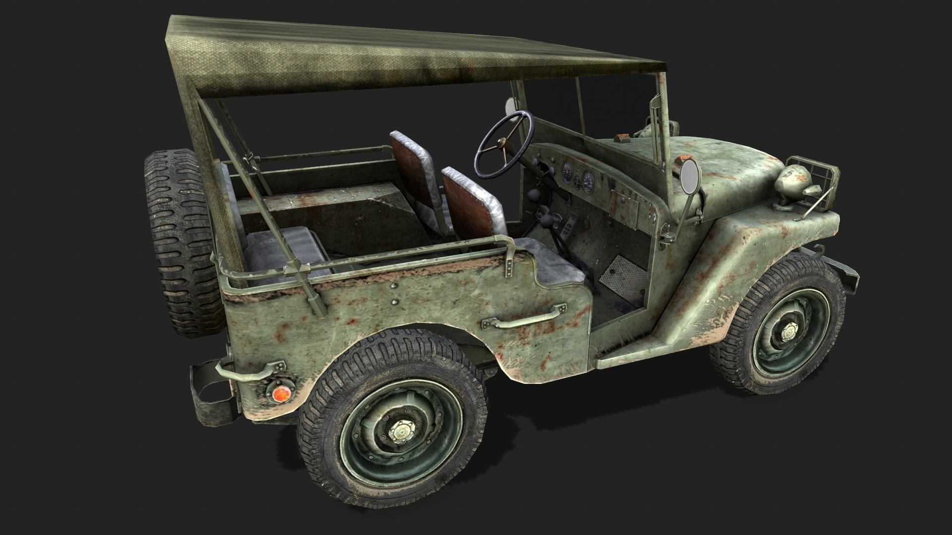 3D model Willy Jeep VR / AR / low-poly | CGTrader