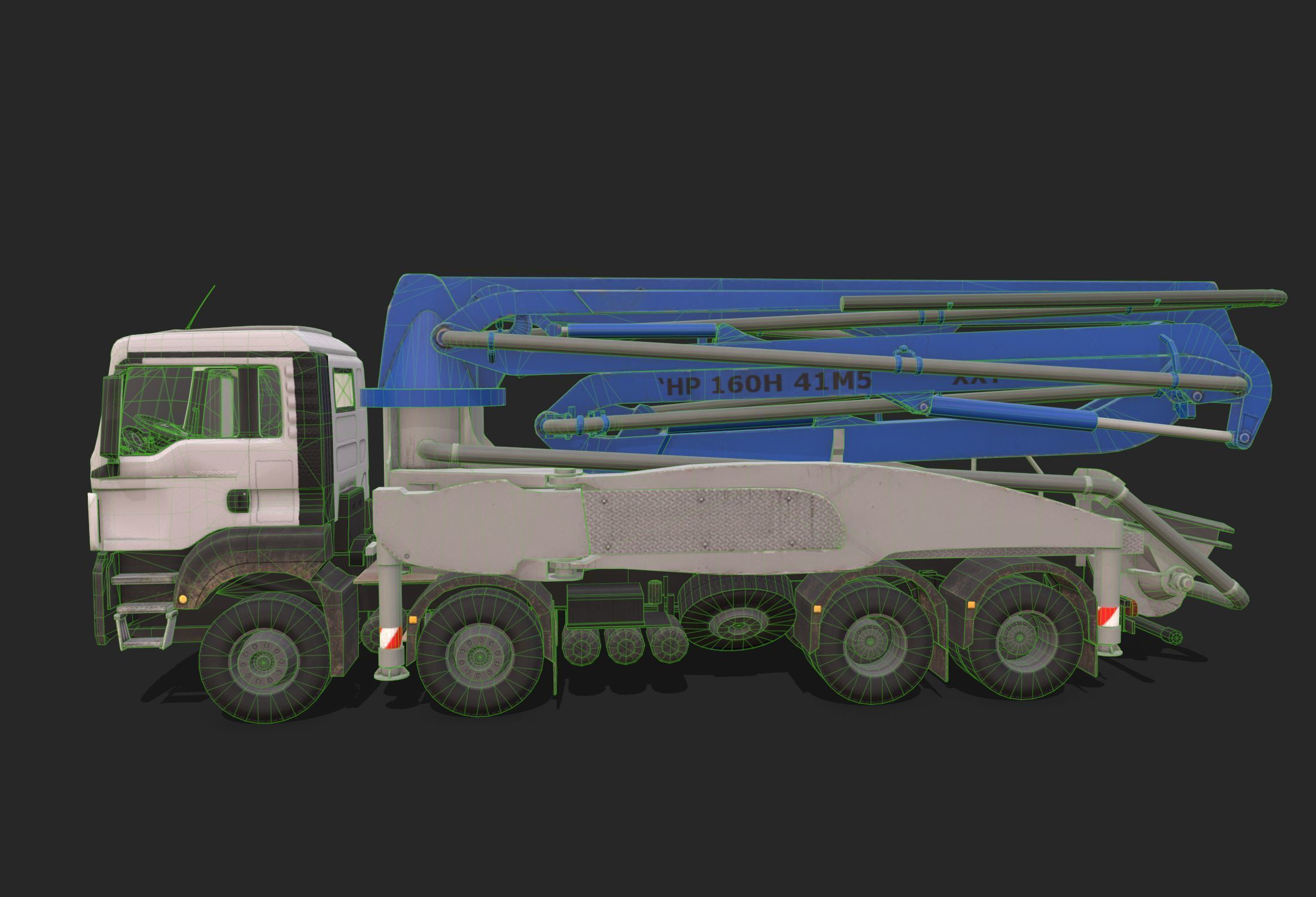 3D model Concrete pump VR / AR / low-poly | CGTrader