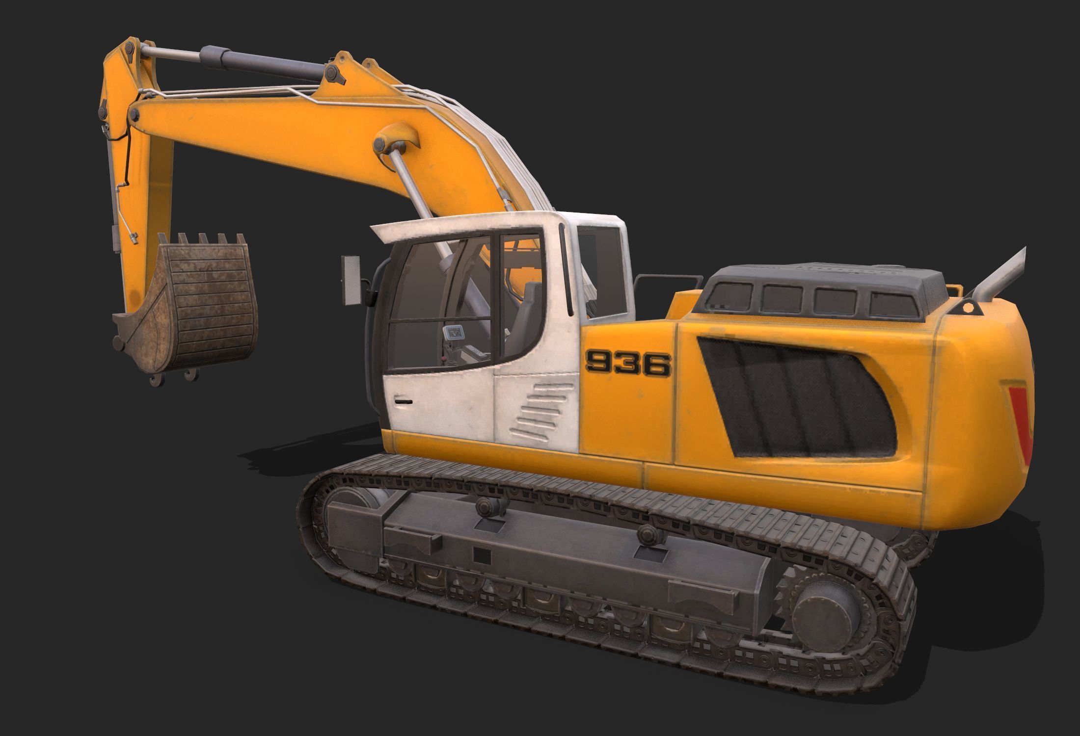 3D model Excavator 936 VR / AR / low-poly | CGTrader