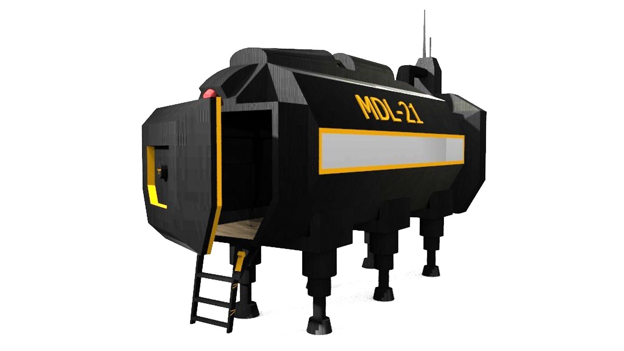 3D model cryo capsule module life station VR / AR / low-poly | CGTrader