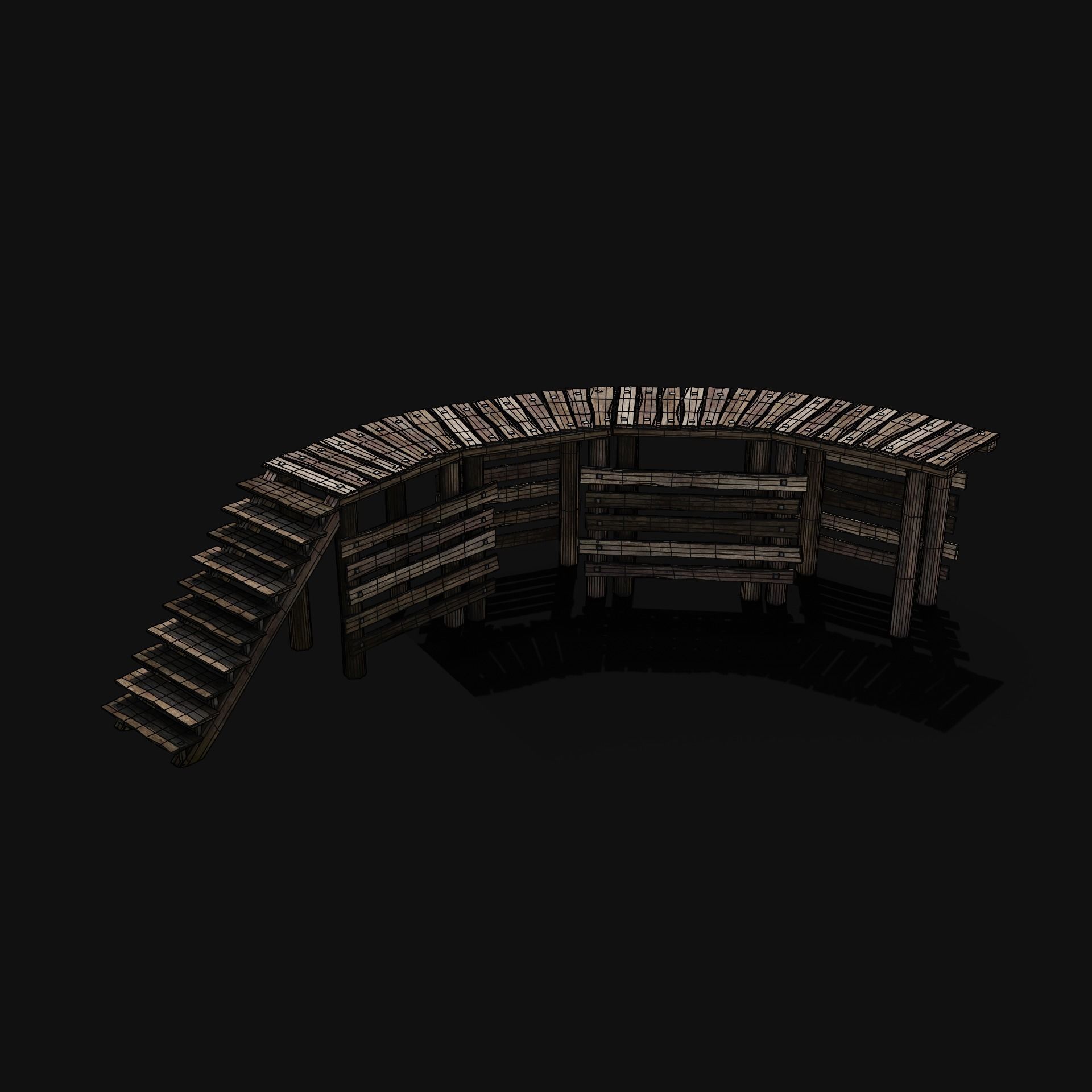 3D model ARENA FIGHT BATTLE MEDIEVAL WAR FIGHTING TRAP BUILDER ...