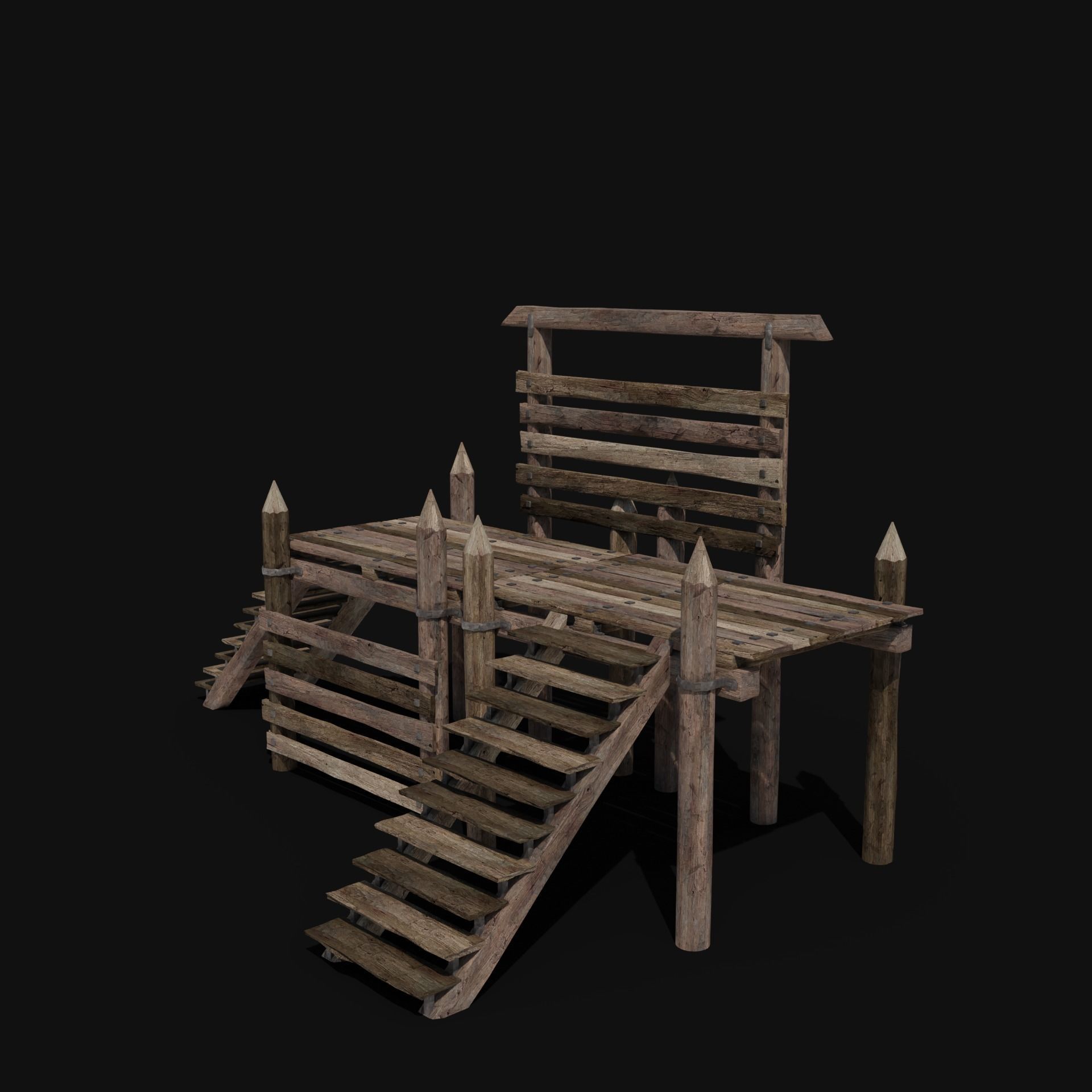 3D model ARENA FIGHT BATTLE MEDIEVAL WAR FIGHTING TRAP BUILDER ...