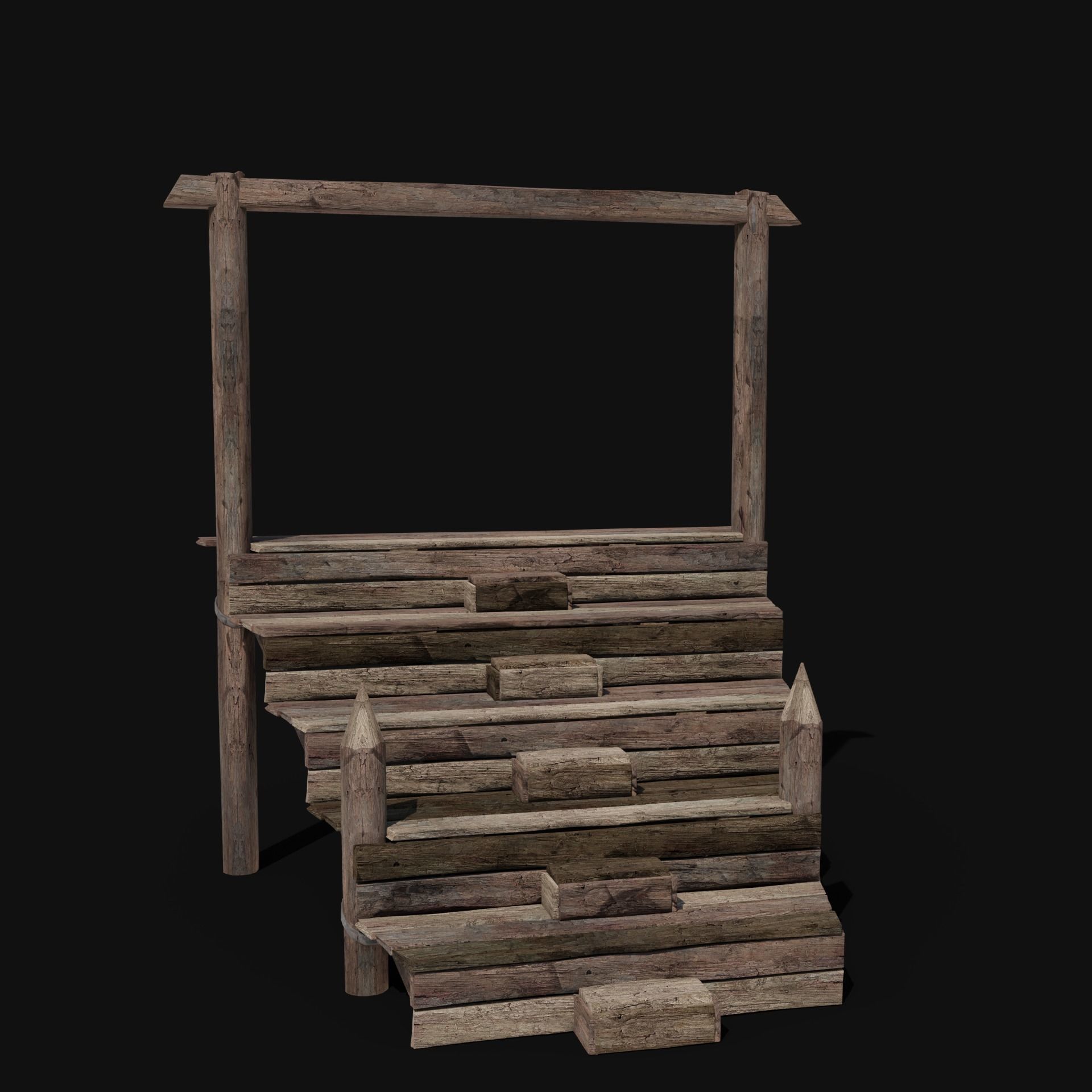 3D model ARENA FIGHT BATTLE MEDIEVAL WAR FIGHTING TRAP BUILDER ...
