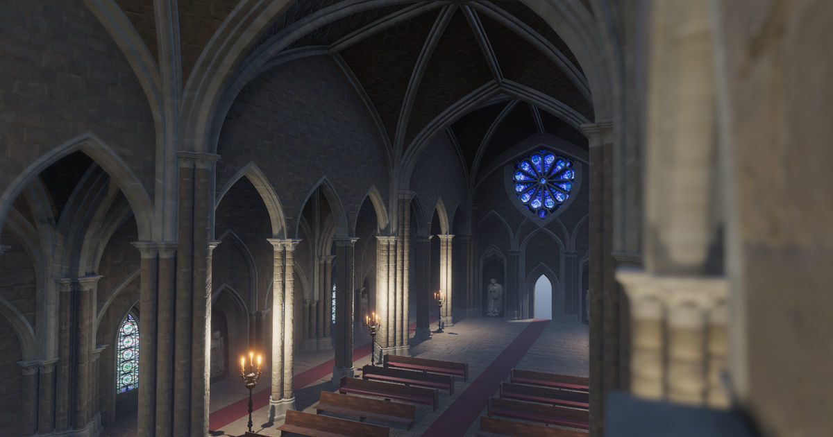 3D model Church VR / AR / low-poly | CGTrader