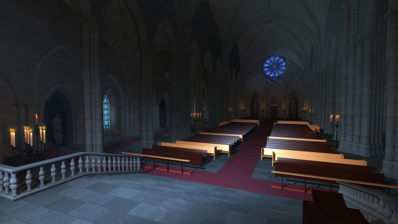 3D model Church VR / AR / low-poly | CGTrader