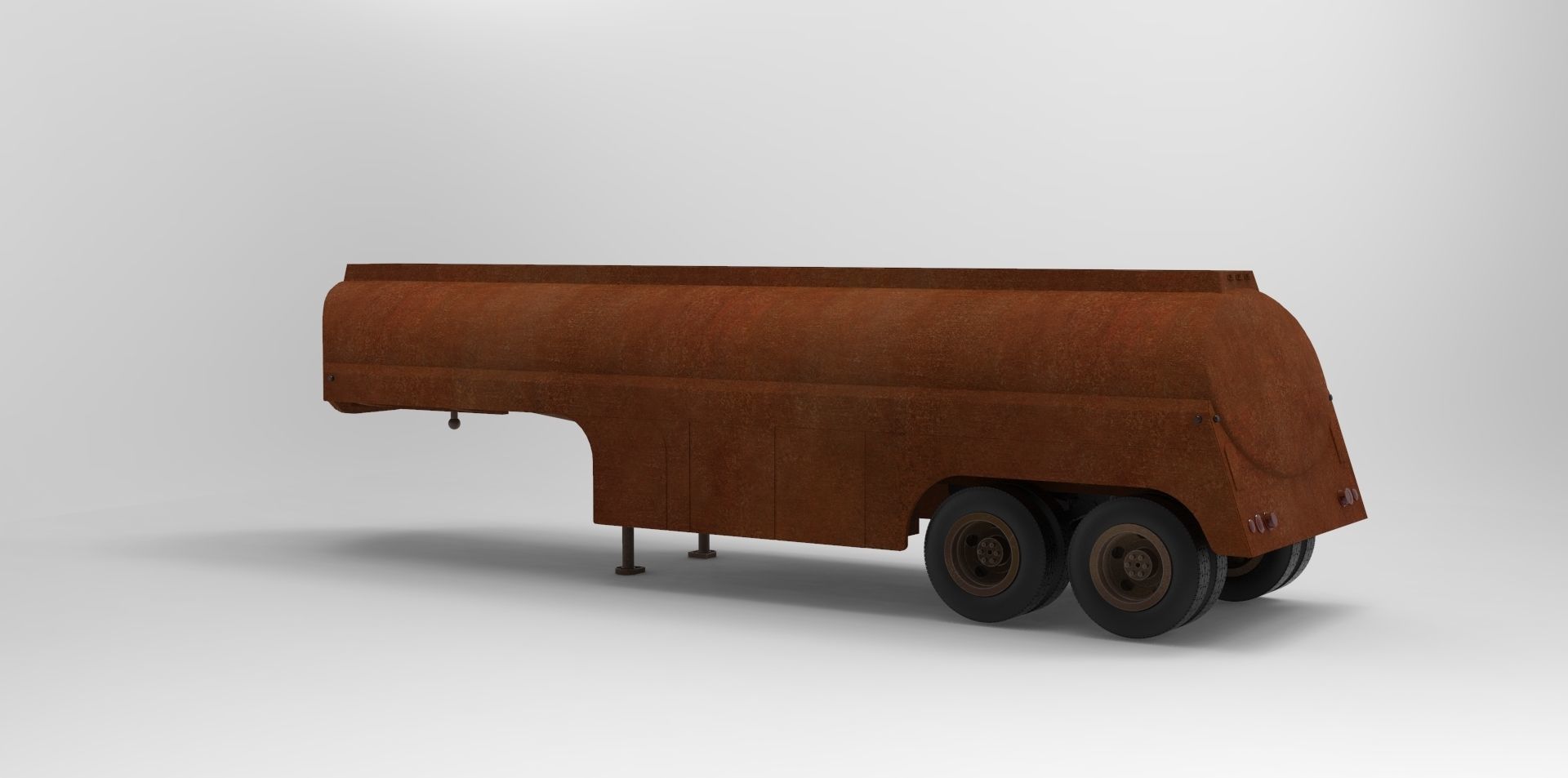 Fuel Tanker trailer for Truck from the movie Duel 3D model 3D printable ...
