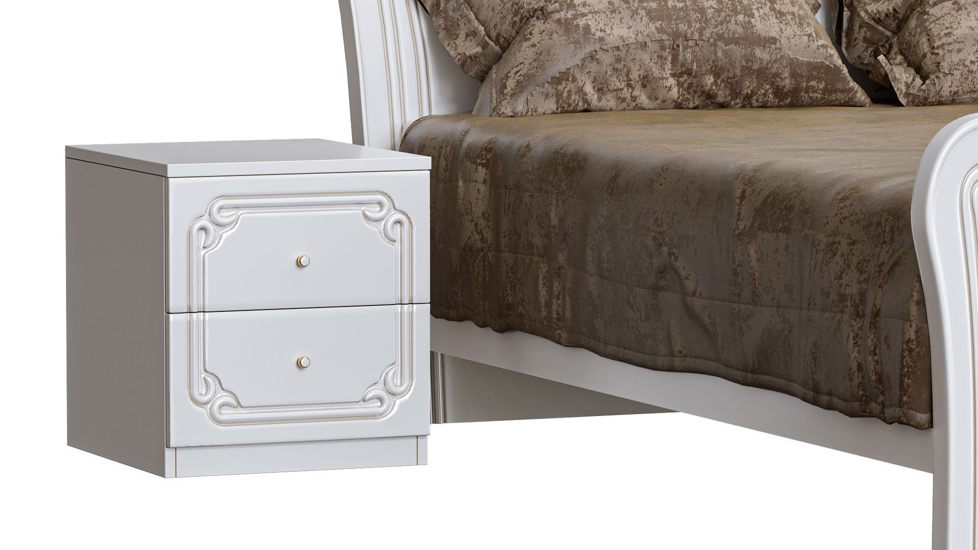 Bedroom set Valeria 3D model | CGTrader