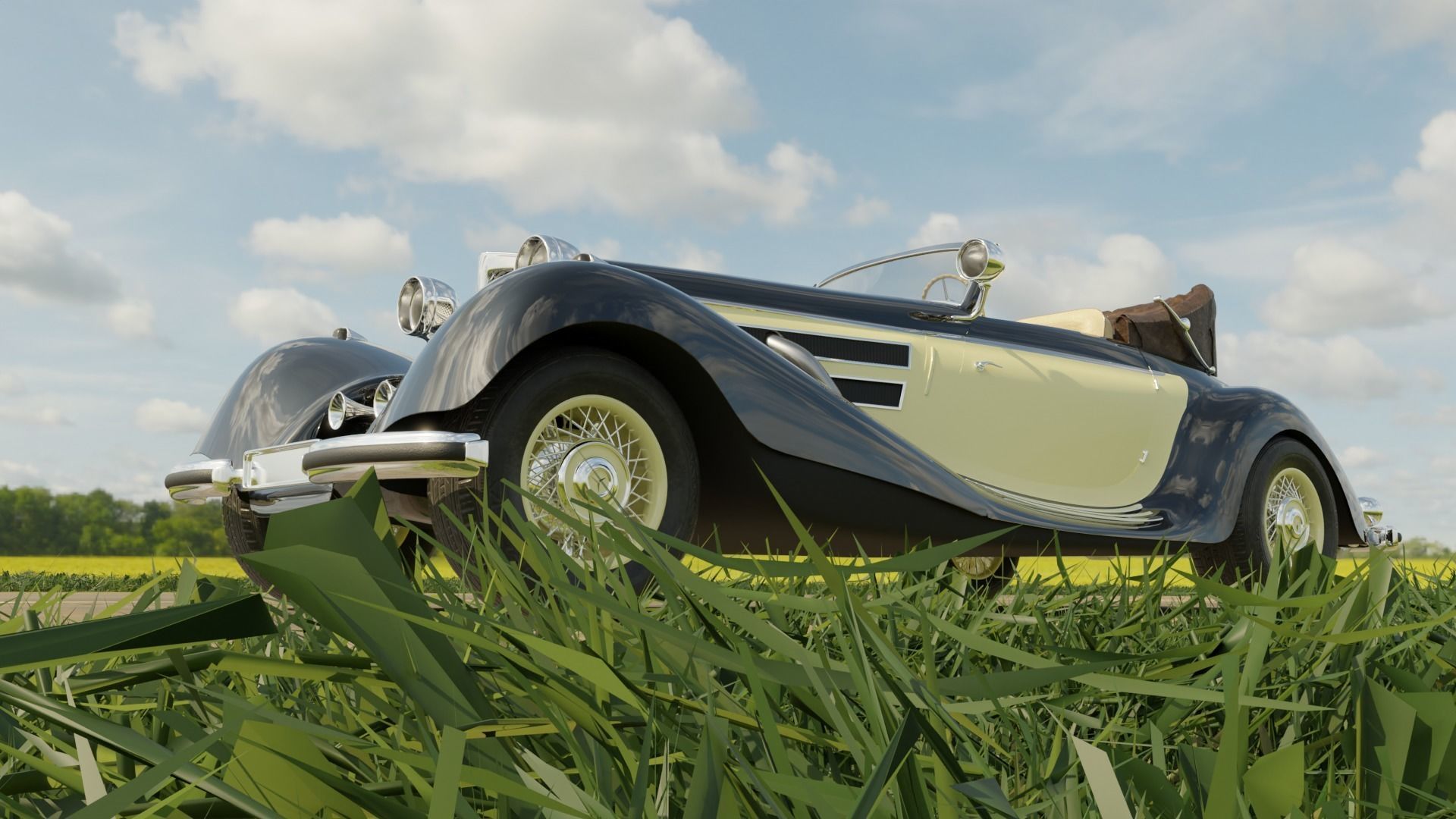 Benz Classic 1934 3D model | CGTrader